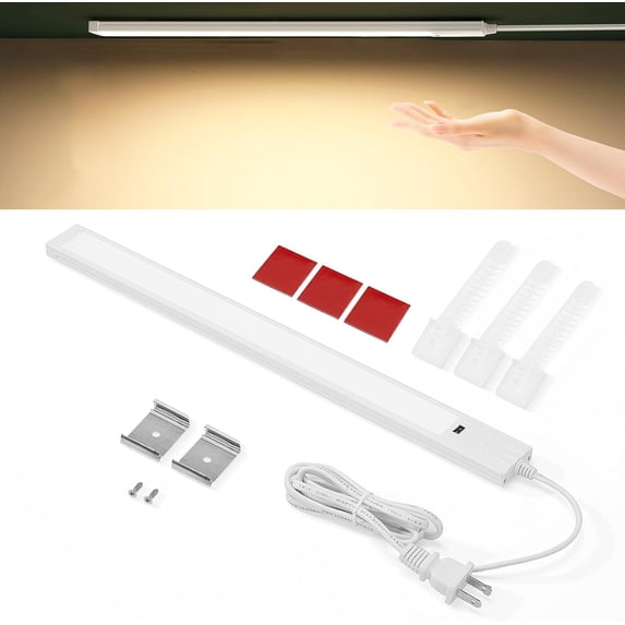 Under Cabinet Light 16 Inch Plug in 110VAC. Hand Wave Activated. 8W LED ...