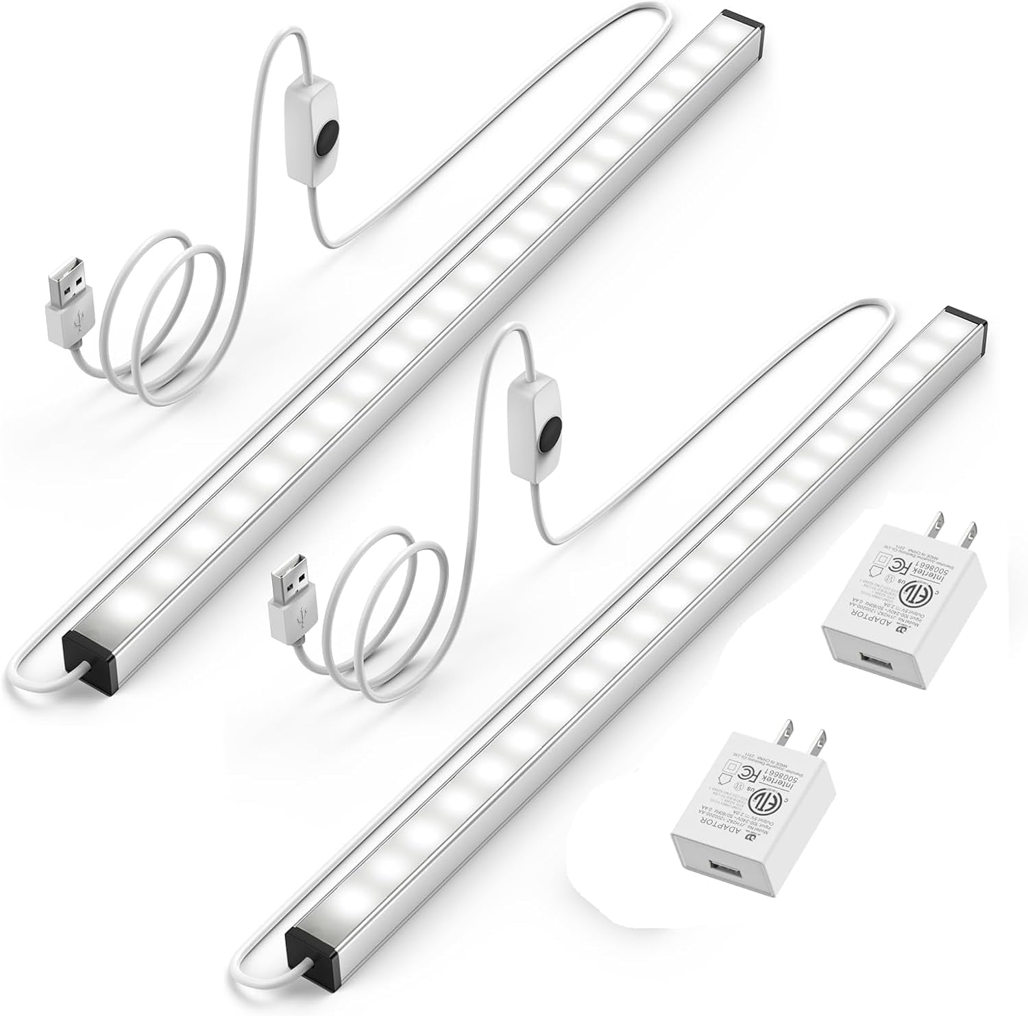 Under Cabinet Lighting, 12 Inch Light Strip Bar,Daylight White 5000K ...