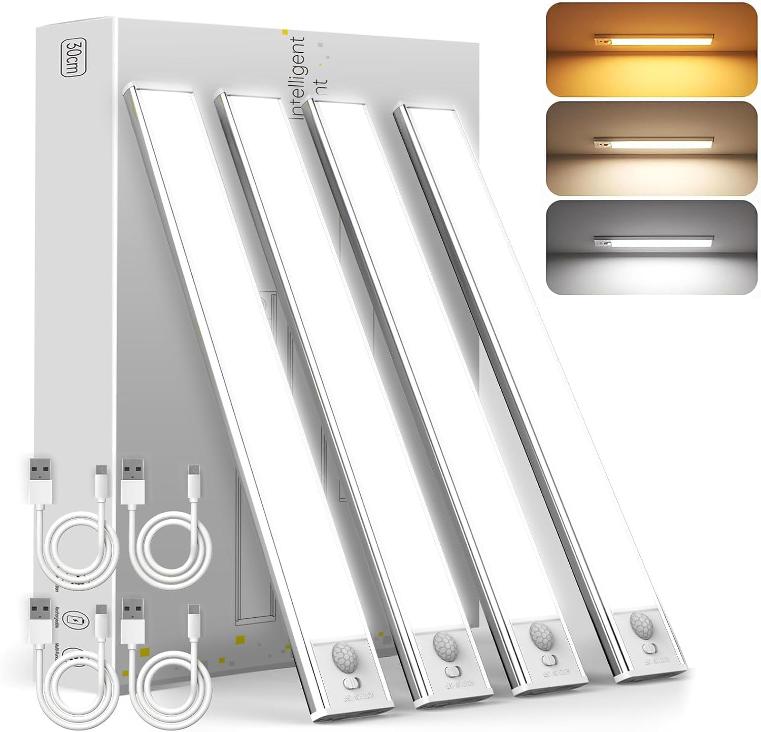 Under Cabinet Lighting , 4 Under Cabinet Lights , Motion Sensor Light ...