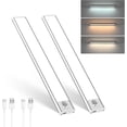 Under Cabinet Lighting, 54 LED Motion Sensor Light Indoor, 1500mAh USB ...