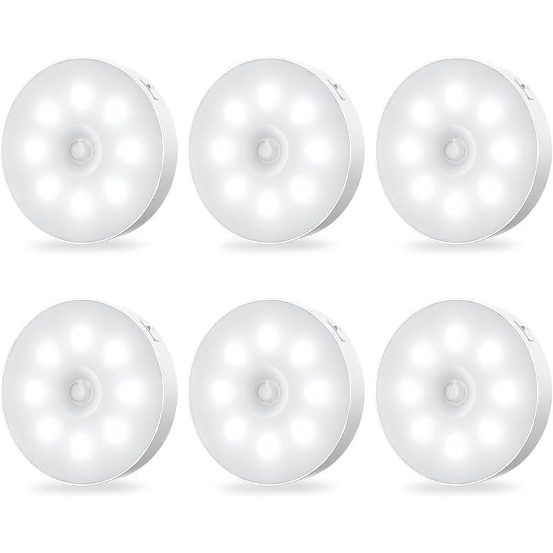 Under Cabinet Lighting Motion Sensor - 3 Pack Rechargeable Closet ...