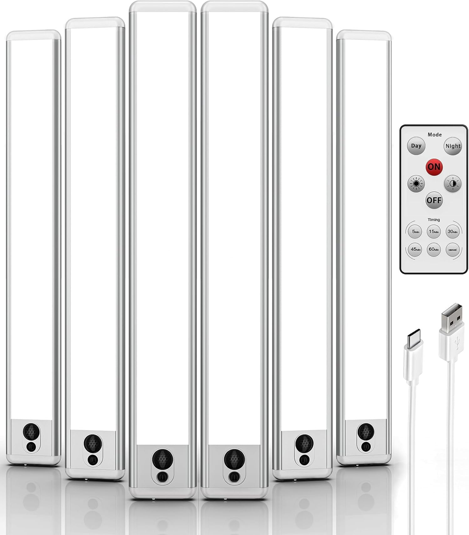 Under Cabinet Lights,14.5'' Motion Sensor Light Indoor Dimmable, Super ...
