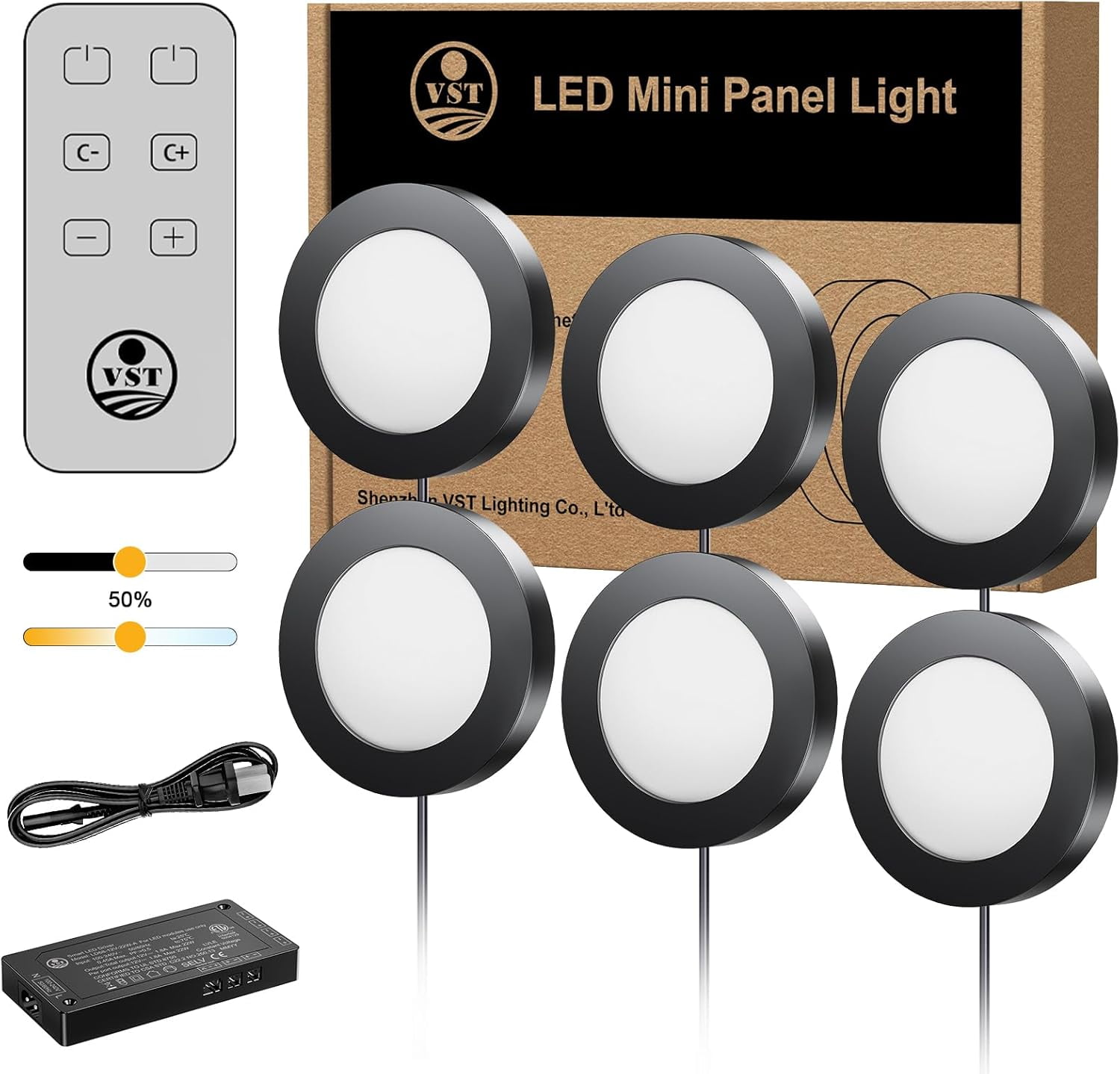 Under Cabinet Lights CCT 3000K-6500K, LED Puck Light with Adjustable ...