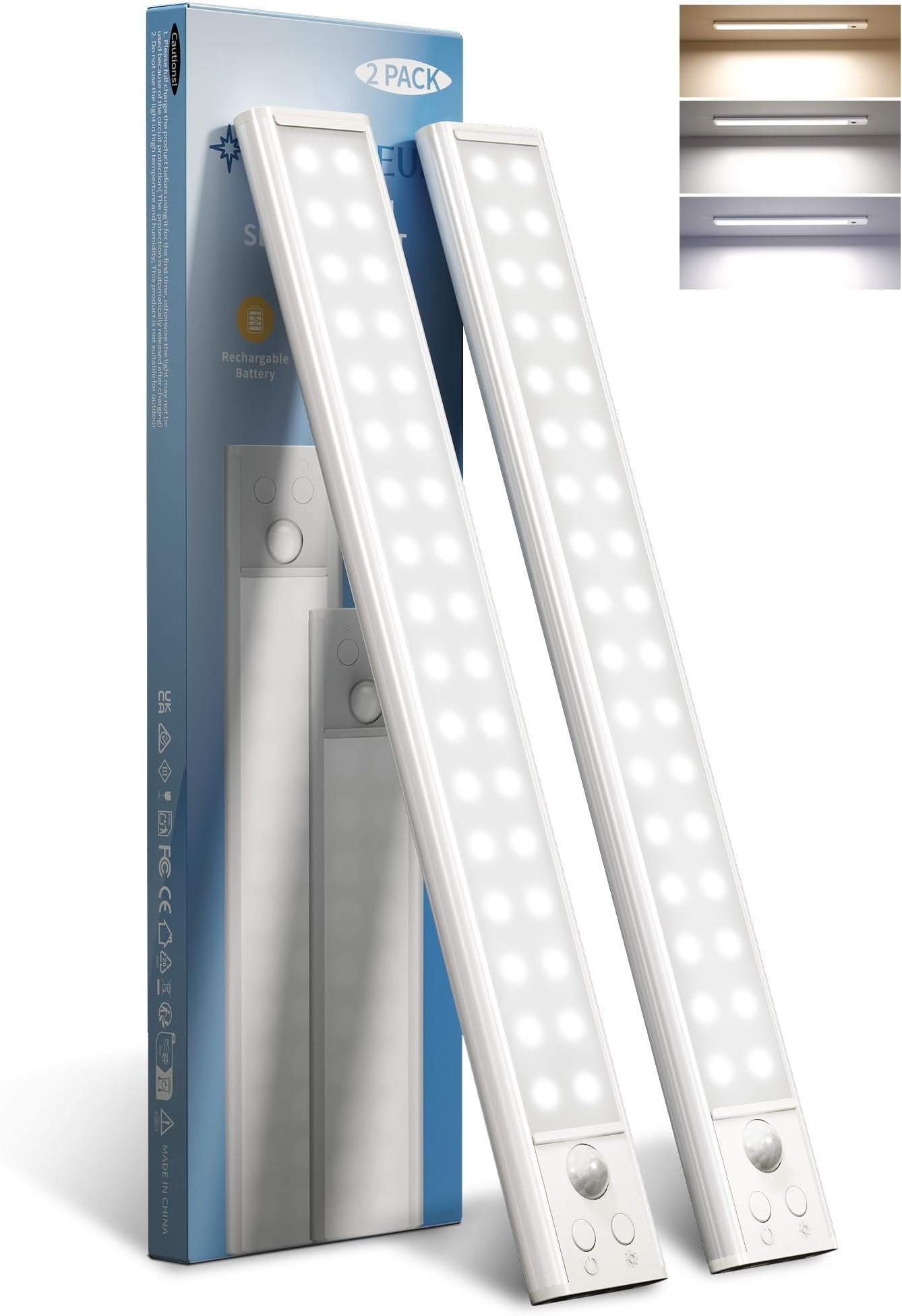 Under Cabinet Lights, Motion Sensor Light Indoor, Closet Lights ...