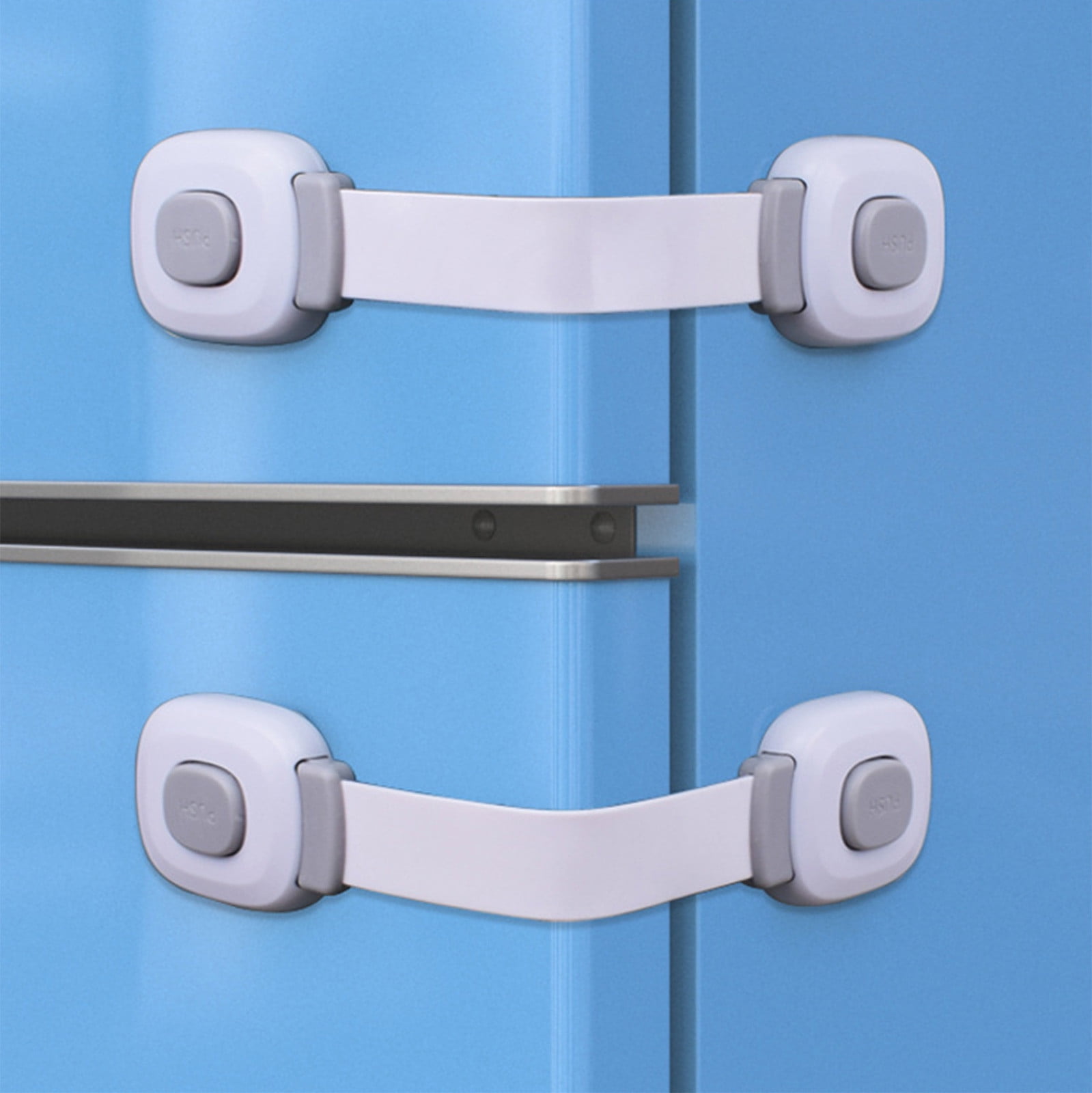 Cabinet Locks 2 pc, Child Safety Cabinet Proofing - Child Safety Strap ...