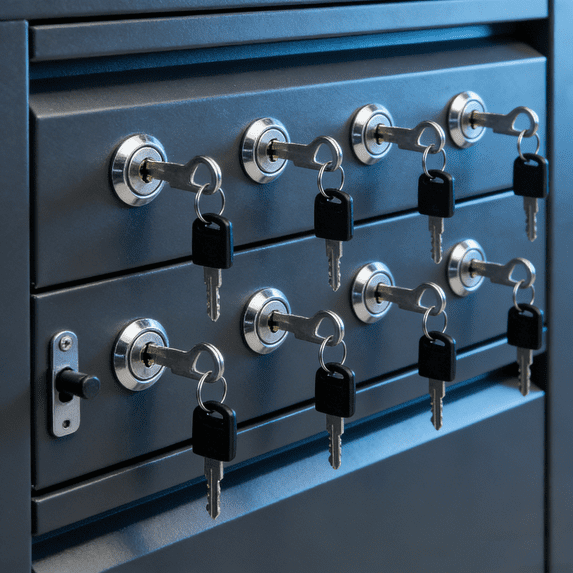 Cabinet Locks, 6 Pcs Keyed Alike Cylinder Locks, Zinc Alloy Cam Lock ...