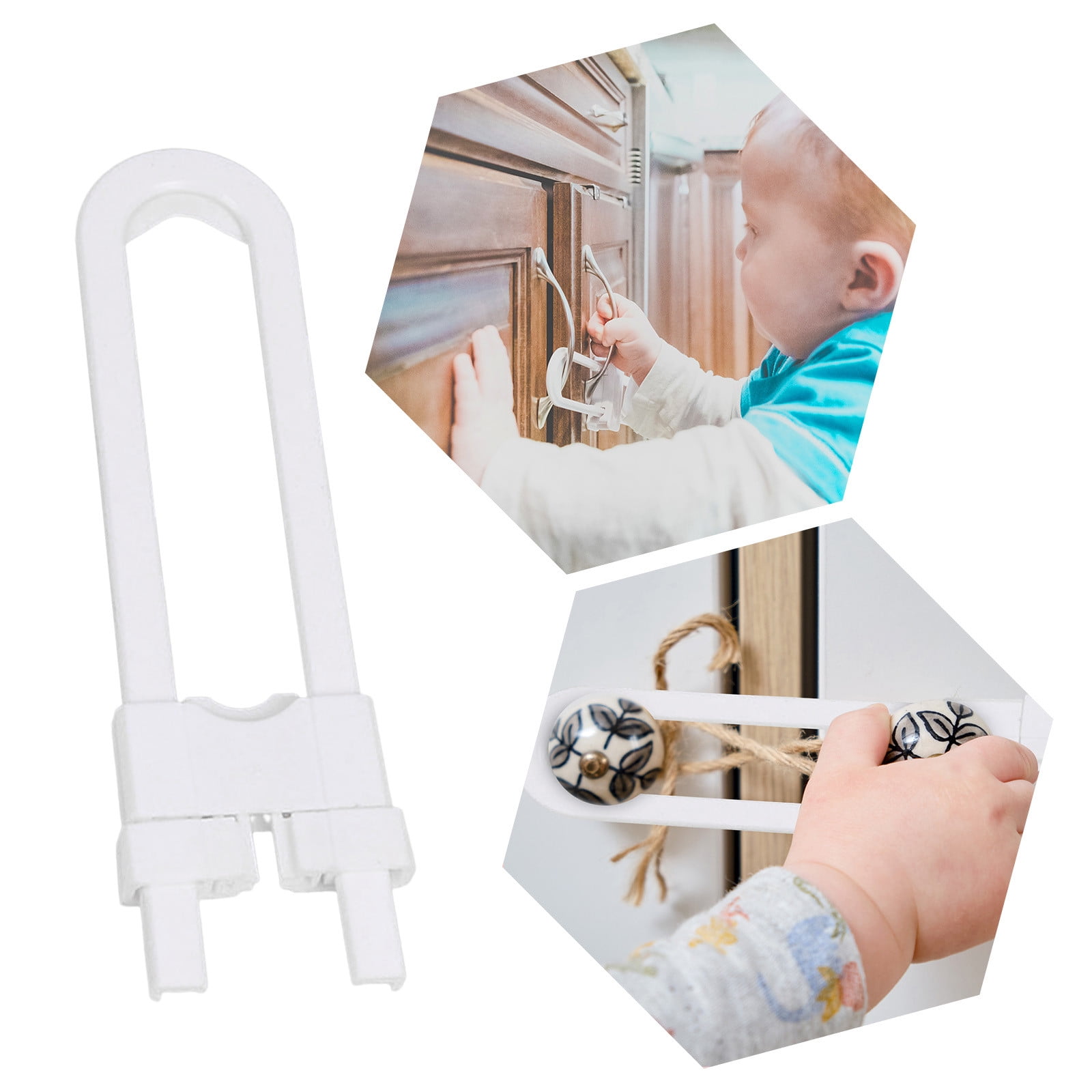 Cabinet Locks for Babies, U-Shaped Proofing Drawers Safety Child Locks ...