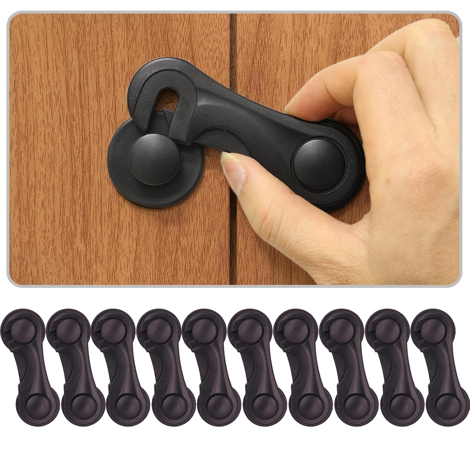 Cabinet Locks Baby Proofing, Childproof Cabinet Locks 10 Pack with ...