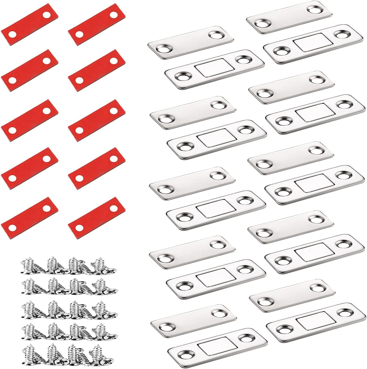 Cabinet Magnetic Catch 10 Packs Ultra Thin Door Magnets Drawer Magnet ...