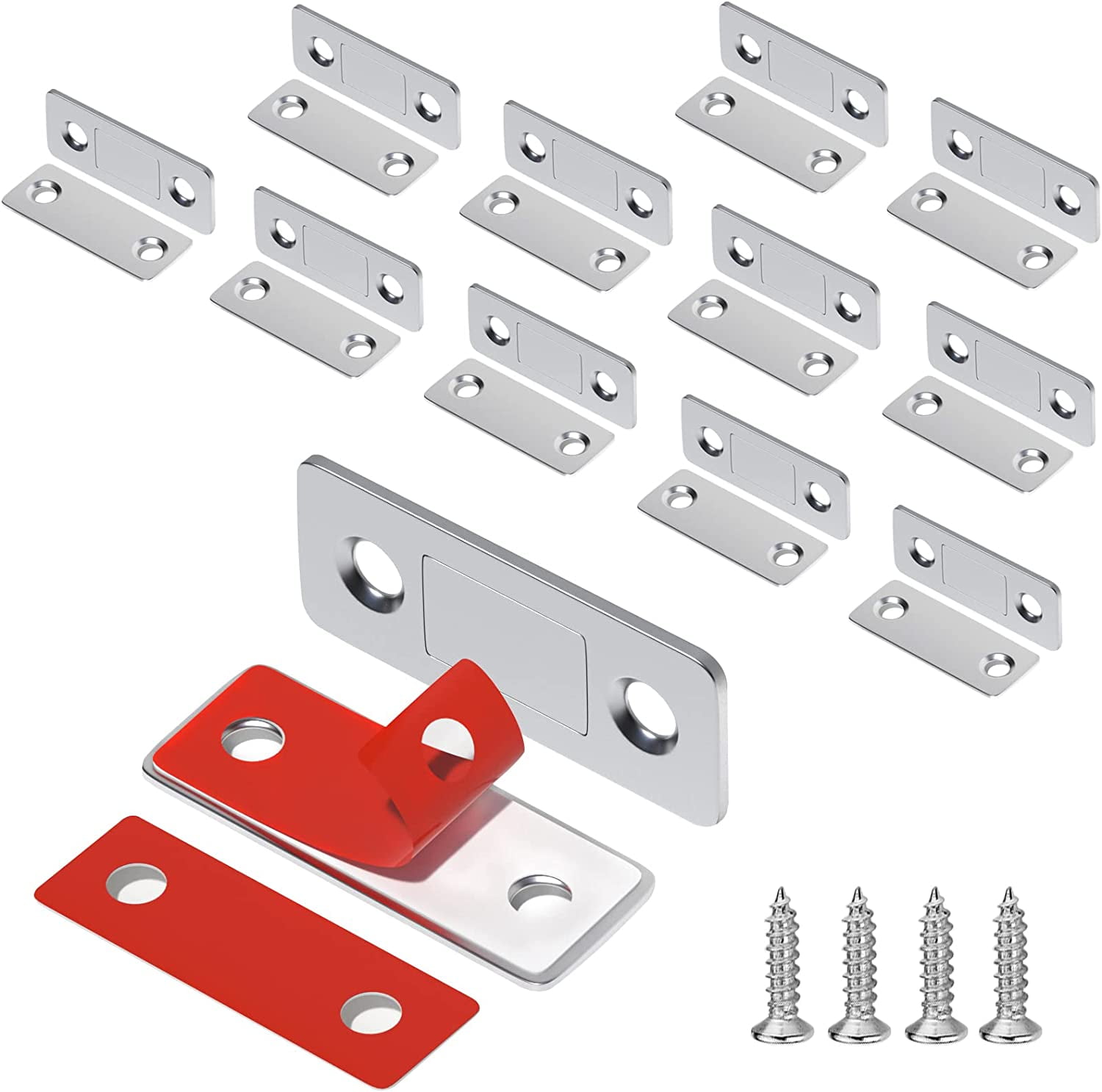 Cabinet Magnetic Catch 12 Pack Ultra Thin Drawer Magnets for Cabinet ...