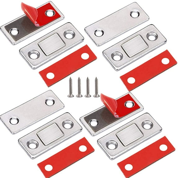 Cabinet Magnetic Catch 4 Pack Ultra Thin Door for Drawer Magnets ...