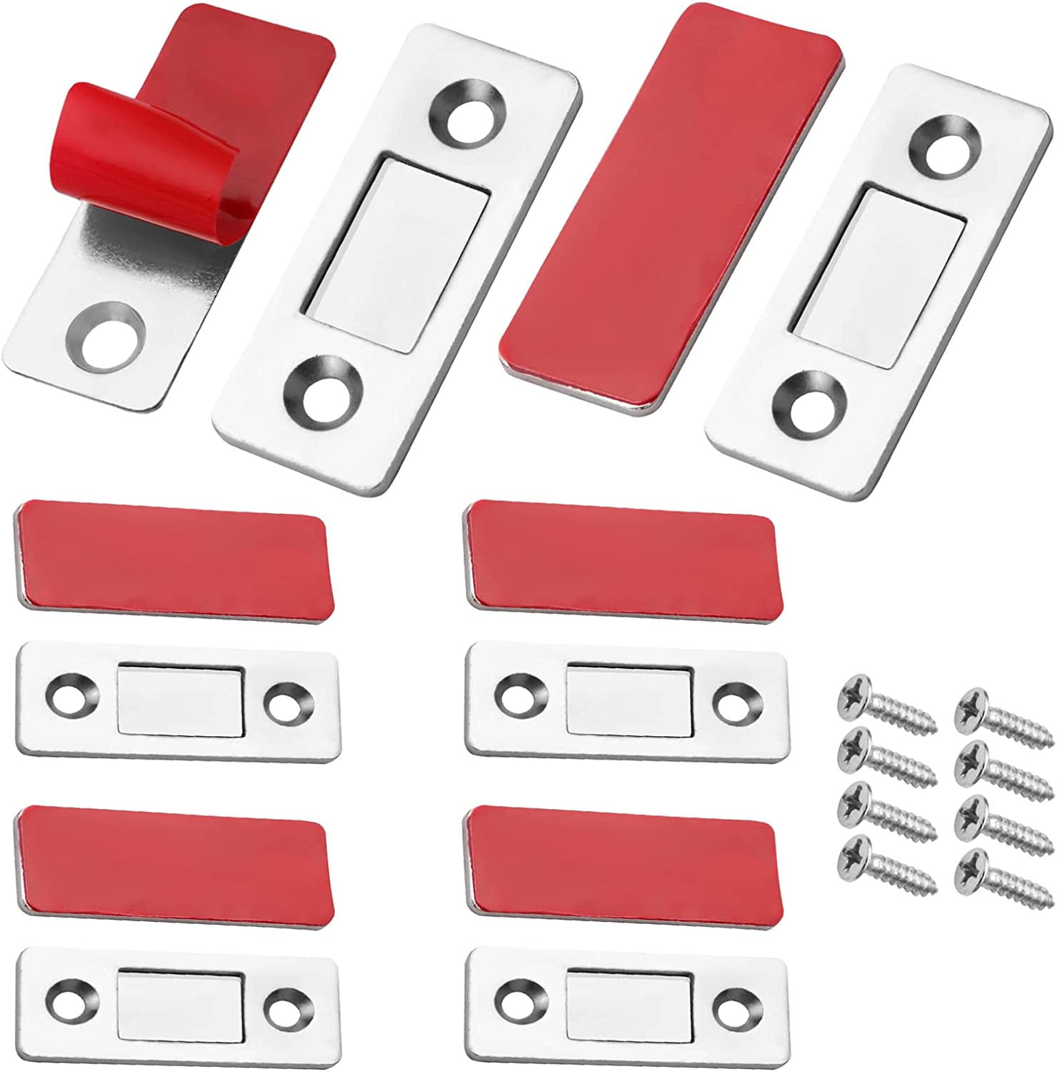 Cabinet Magnetic Catch, 6 Pack Ultra Thin Magnetic Cabinet Door Catch ...