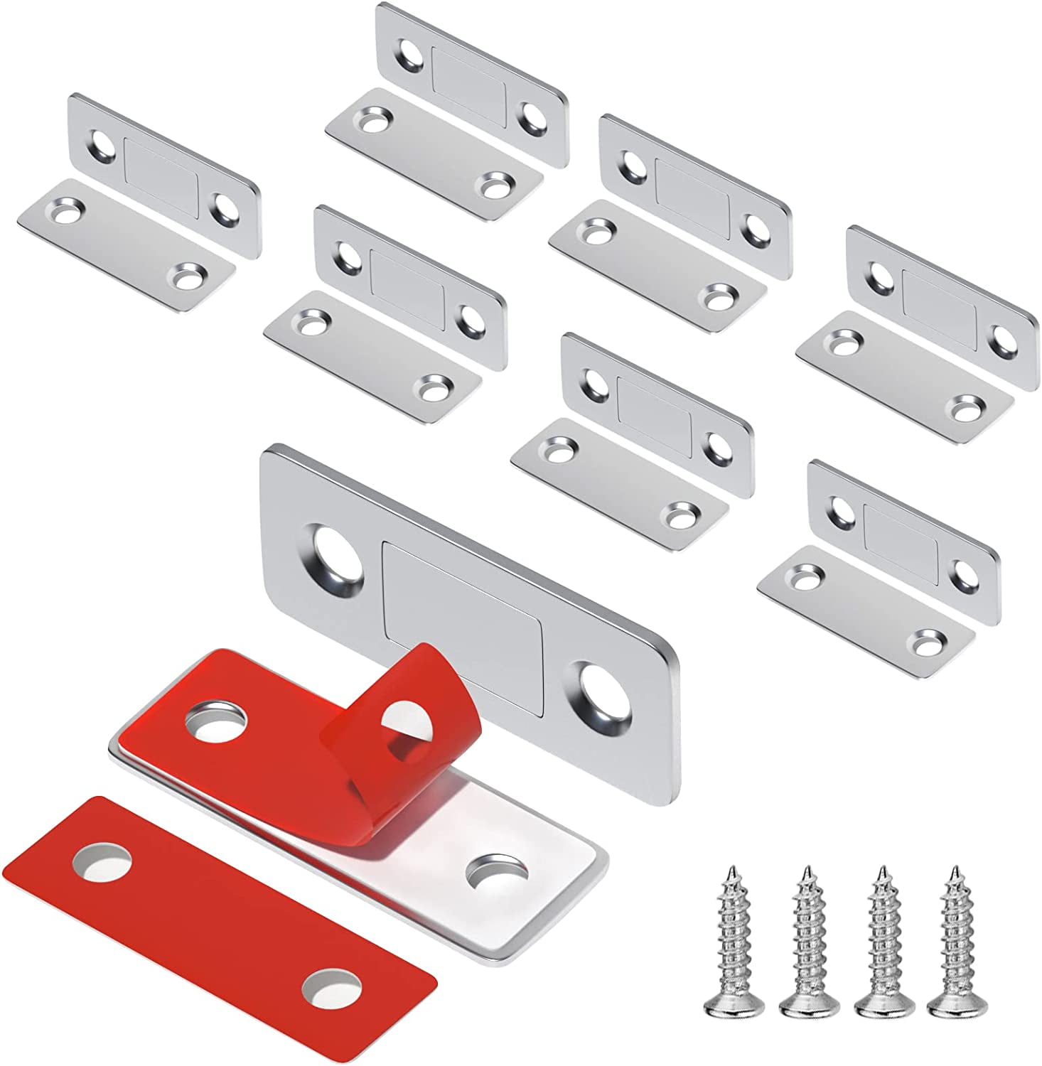 Cabinet Magnetic Catch 8 Pack Ultra Thin Drawer Magnets for Cabinet ...