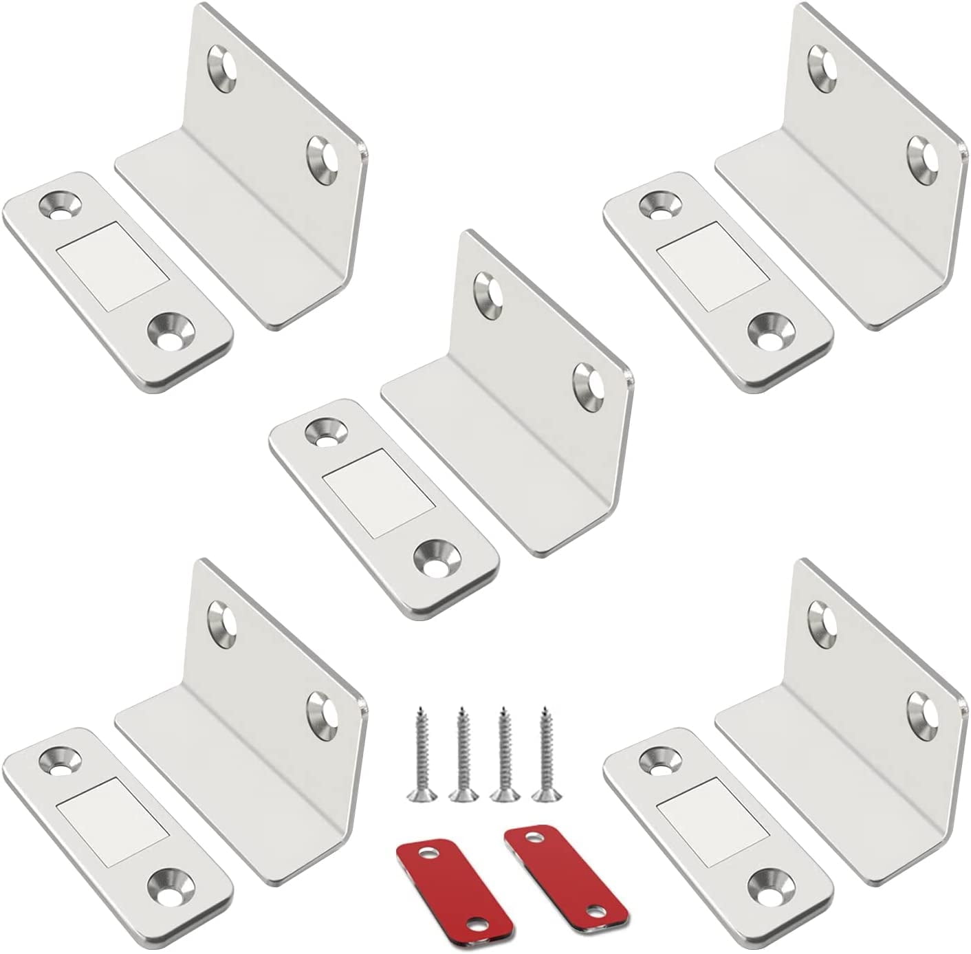 Cabinet Magnetic Catch L-Shaped Ultra Thin Cabinet Door Magnetic Catch ...