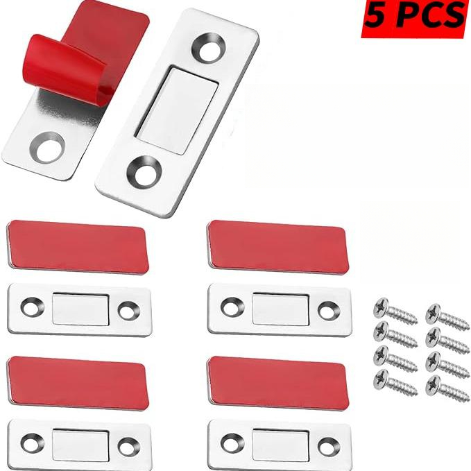Cabinet Magnetic Catch Ultra Thin Magnets for Kitchen and Cabinet Door ...
