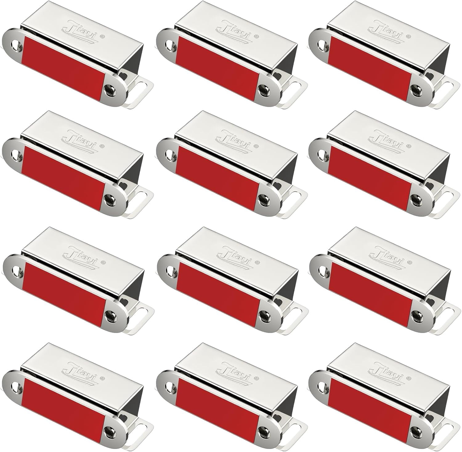 Cabinet Magnets 12 Pack Magnetic Door Catch Stainless Steel Kitchen ...