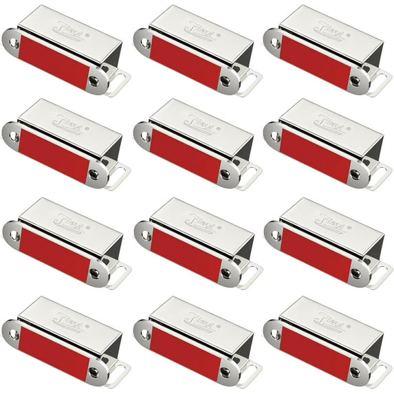 Cabinet Magnets 12 Pack Magnetic Door Catch Stainless Steel Kitchen ...
