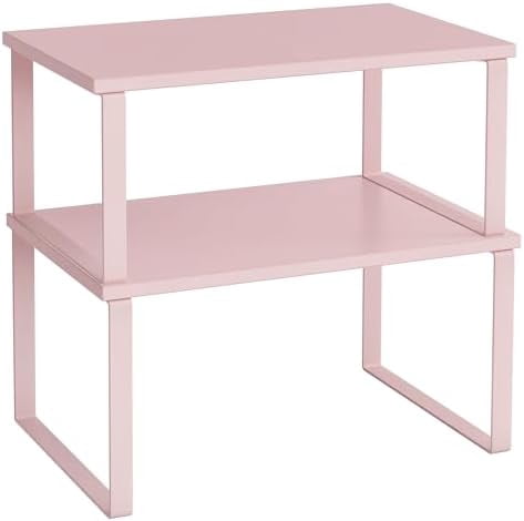 Cabinet Organizer Shelf, Set of 2 Kitchen Counter Shelves, Kitchen ...