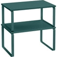 Cabinet Organizer Shelf, Set of 2 Kitchen Counter Shelves, Kitchen ...