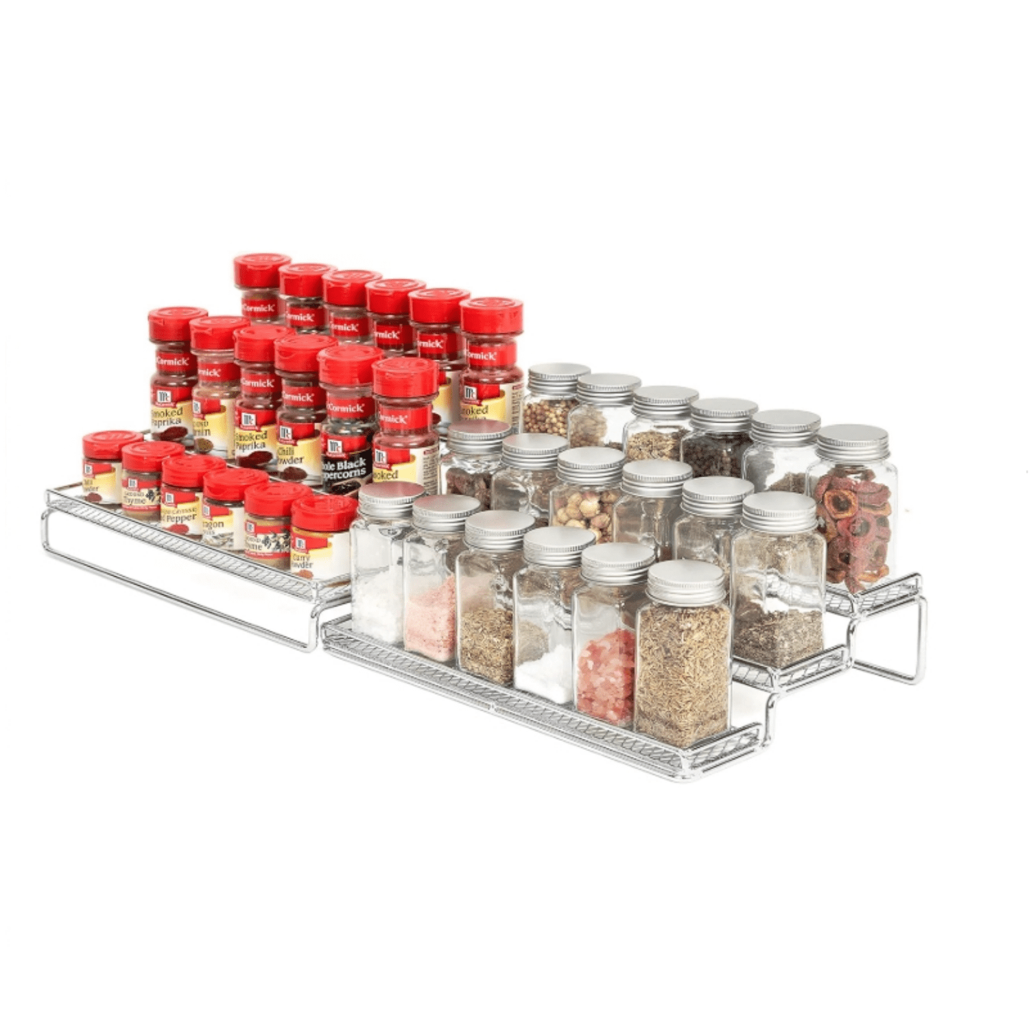 Cabinet, Pantry and Countertop, 3 Tier Expandable Seasoning Shelf ...