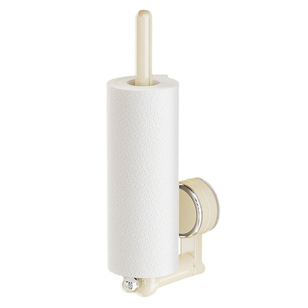 Under Cabinet Paper Towel Holder, No Drill Suction Cup Wall Mount Paper ...