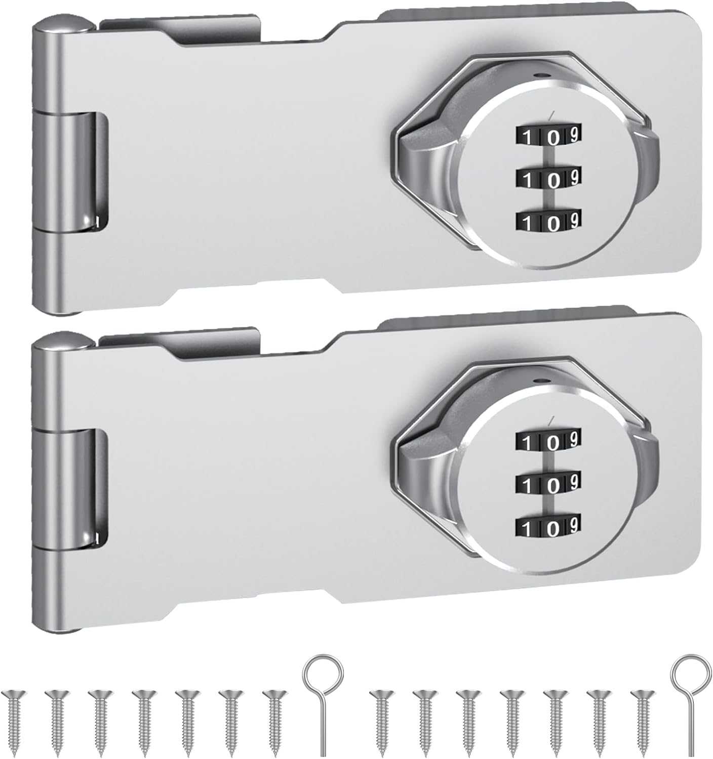 Cabinet Password Hasp Lock, Cabinet Keyless Lock with Screws, Cabinet ...