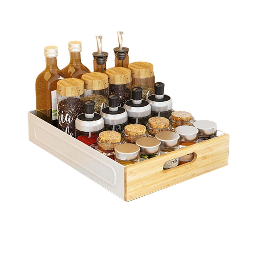 Cabinet Pull Out Drawer Carbon Steel Slide-Out Shelves Pull Out Cabinet ...