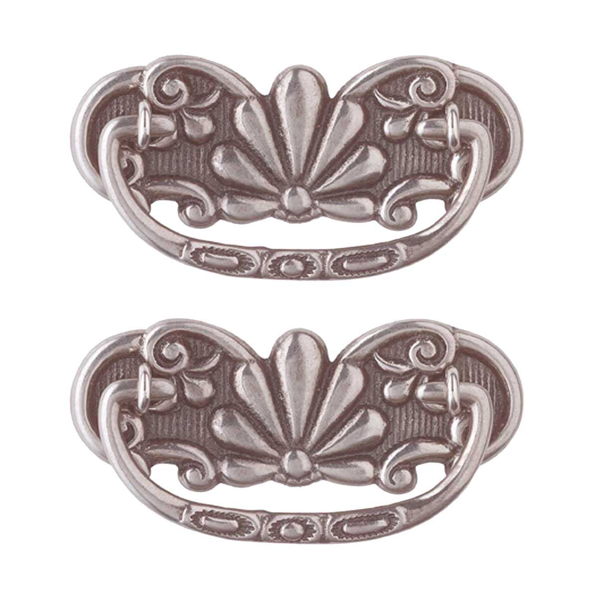 Cabinet Pull Pewter Solid Brass Scalloped Bail Pack of 2 Renovators ...