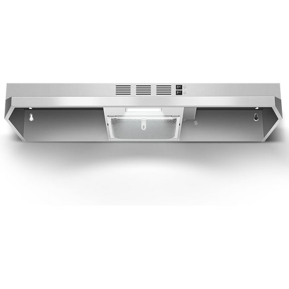 30 inch Range Hood Under Cabinet, Stainless Steel Kitchen Vent Hood ...
