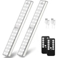 Under Cabinet Rechargeable LED Lights, 32-LED Wireless Closet Lights ...