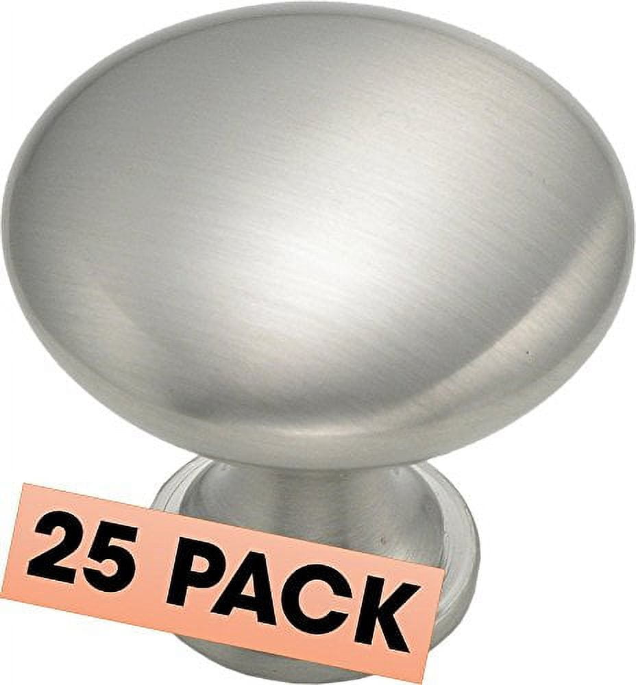 1-1/4-inch Diameter Cabinet Round Knob, Satin Nickel, Ideal for Kitchen ...