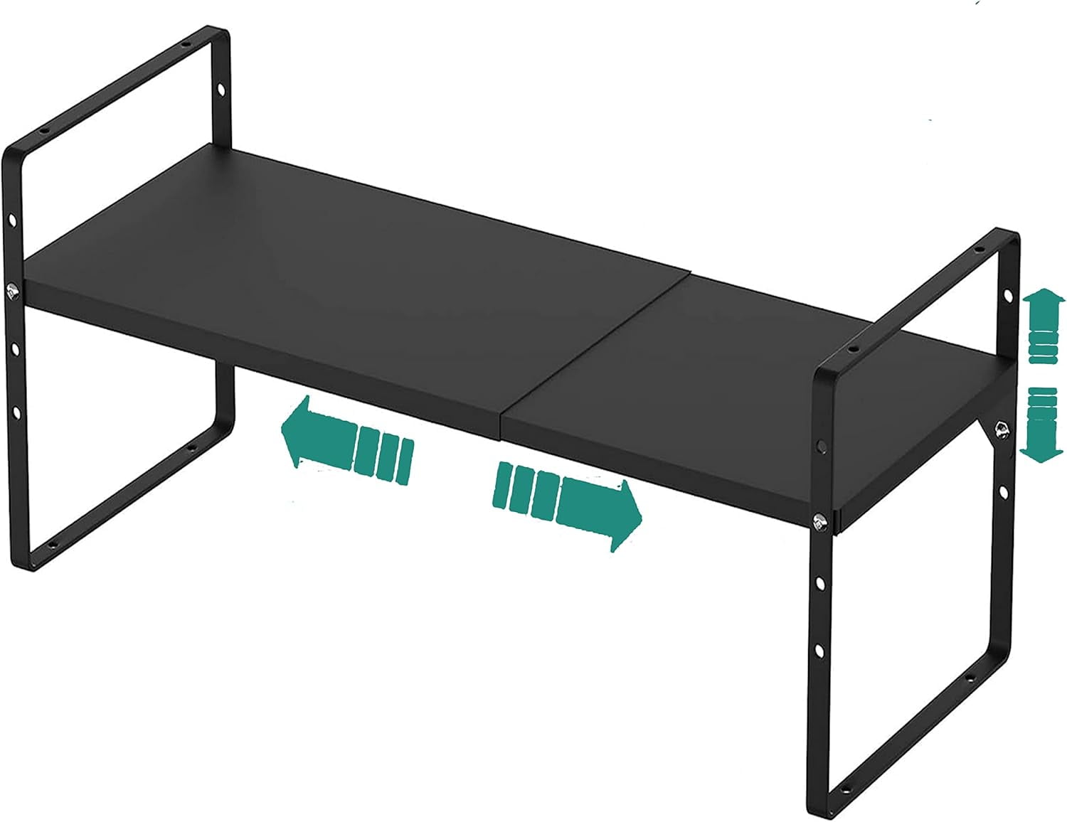 Cabinet Shelf Organizer Rack, Stackable Kitchen Counter Storage Shelves ...