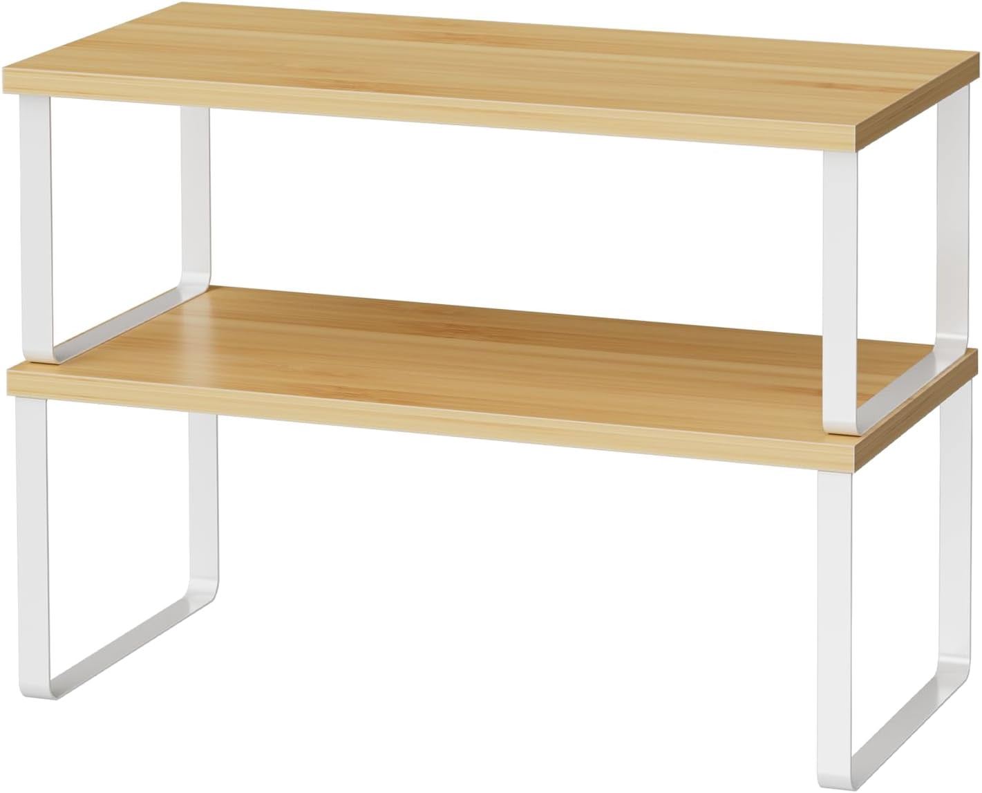 Cabinet Shelf Organizers, 15.7 inches Large Kitchen Counter Shelf, Set ...