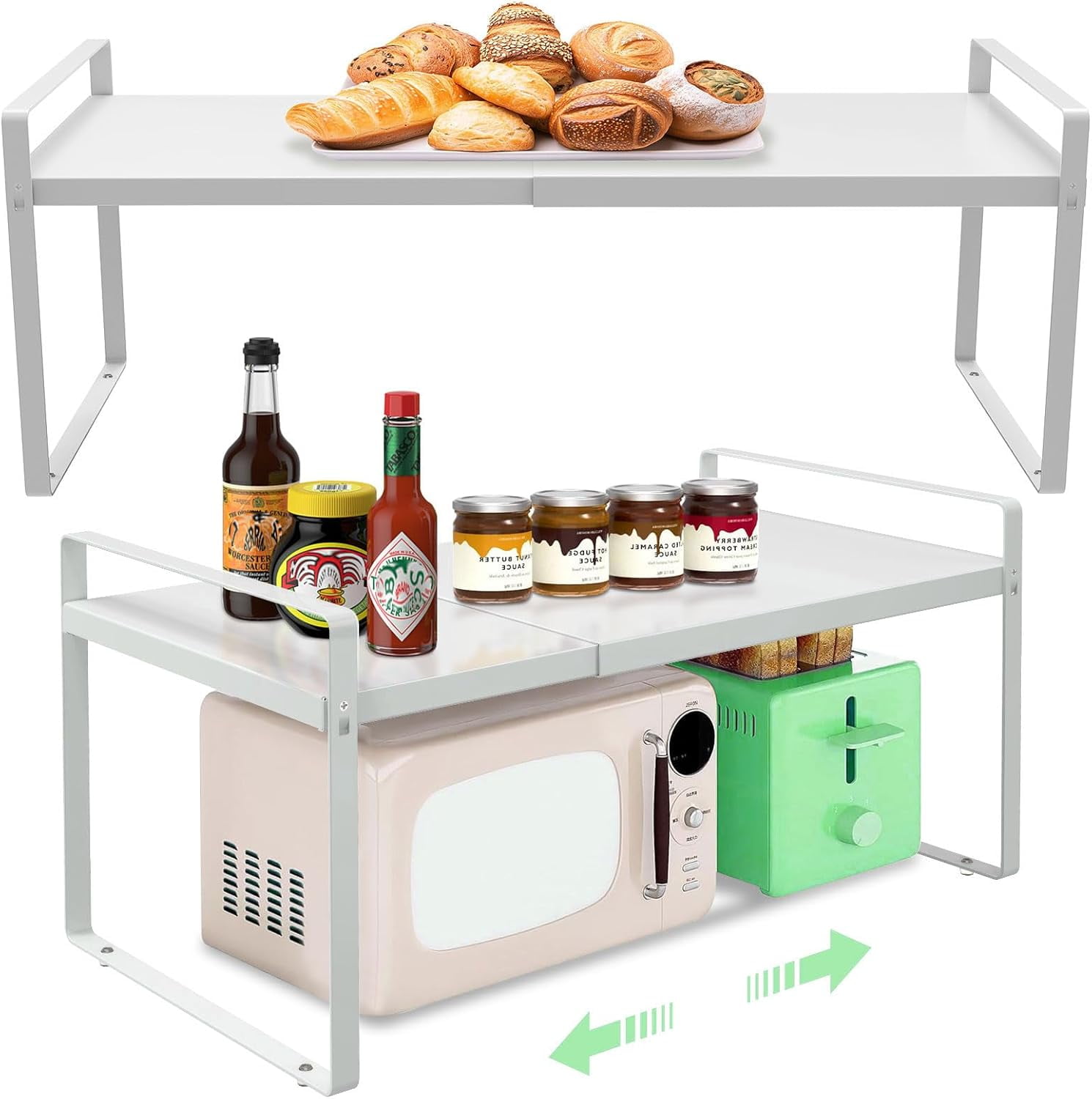 Cabinet Shelves Organizer for Kitchen 11", Expandable Shelf with ...