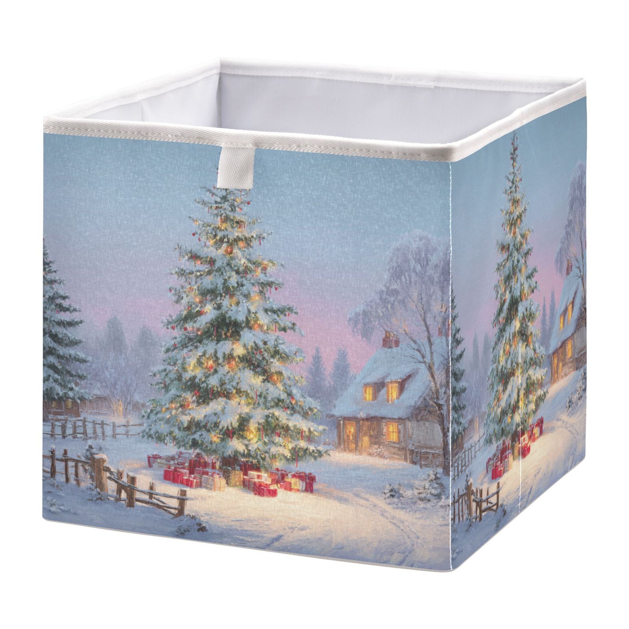 Cabinet Storage Basket 11.02x11.02x11.02 Inches Storage Box Foldable ...