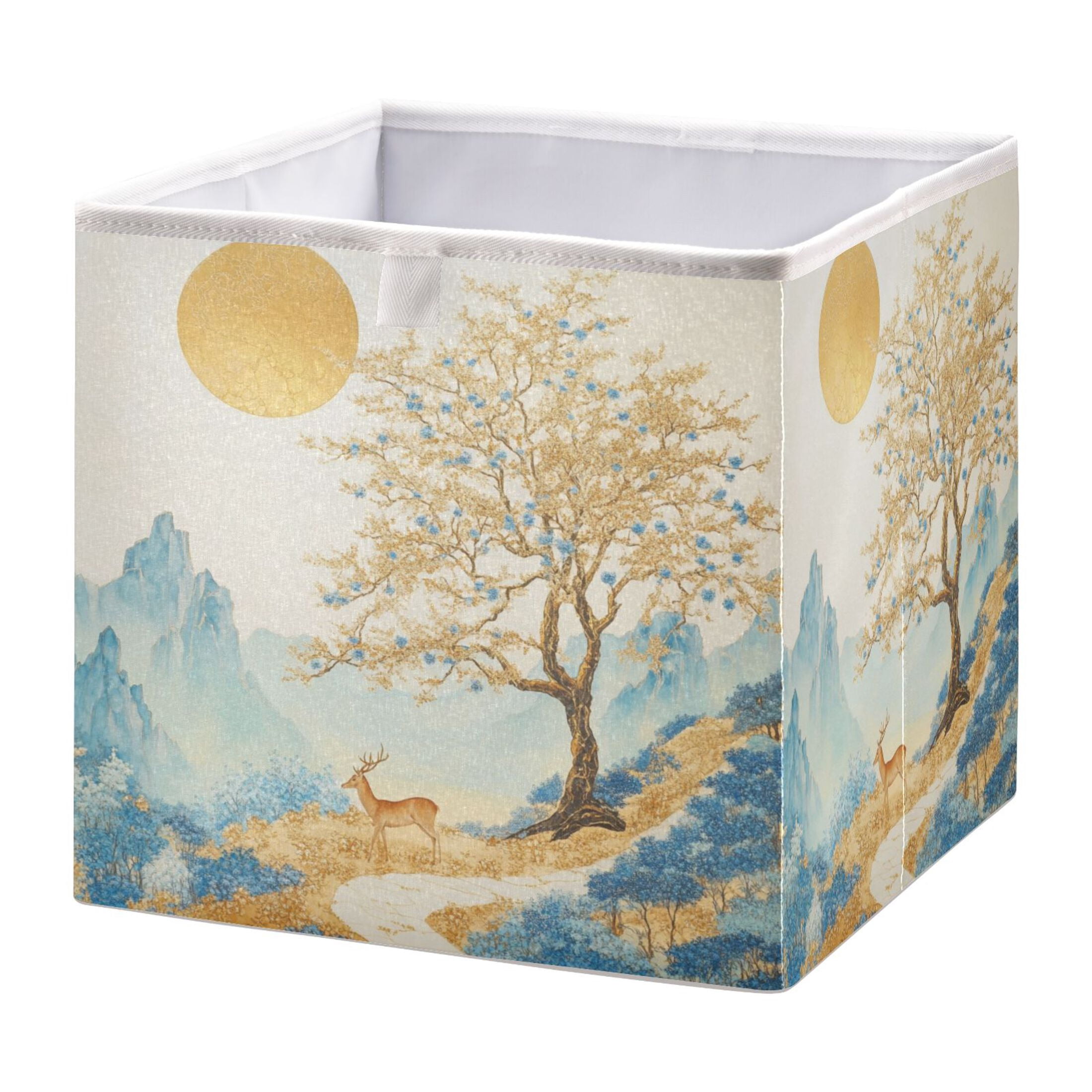 Cabinet Storage Basket 11.02x11.02x11.02 Inches Storage Box Foldable ...