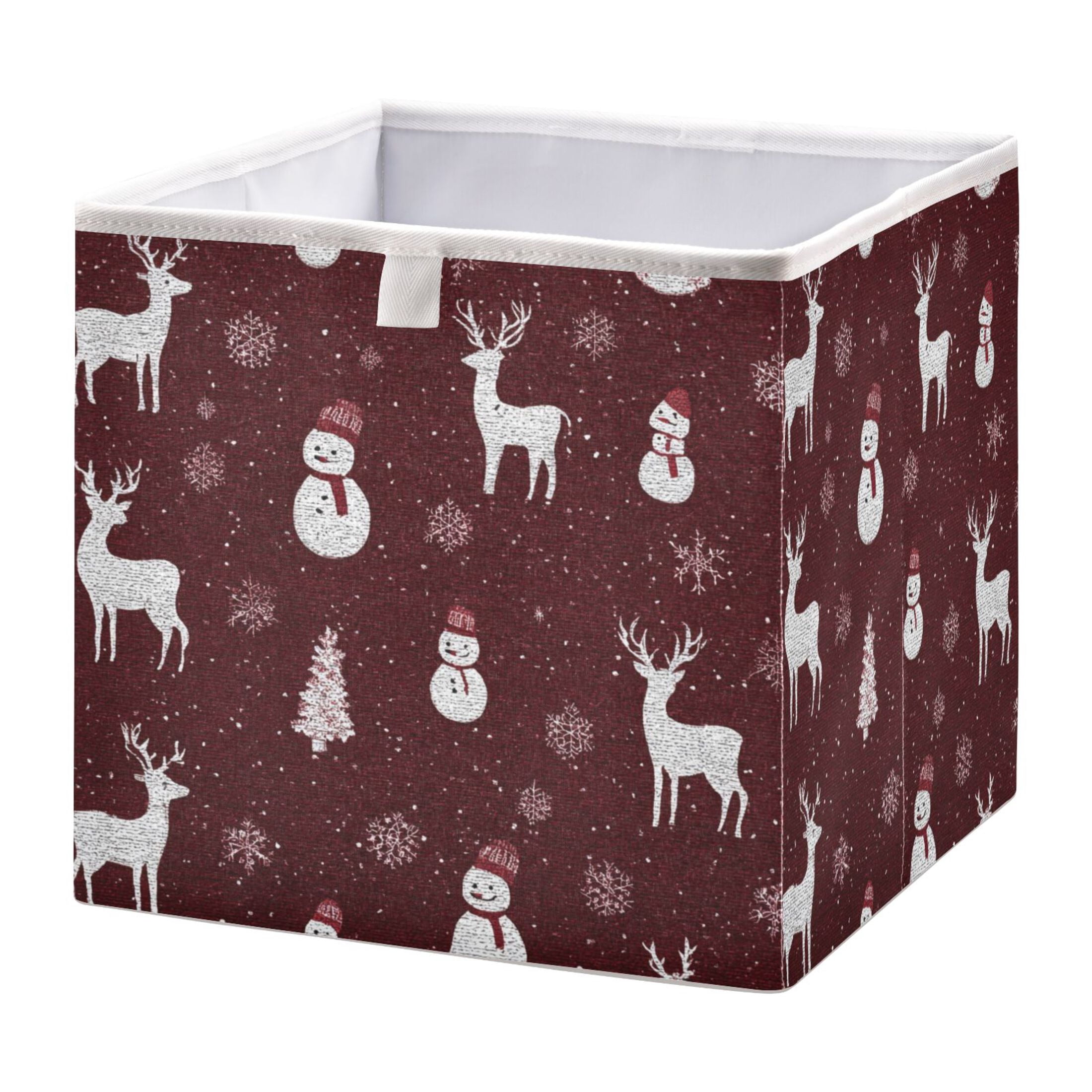 Cabinet Storage Basket 11.02x11.02x11.02 Inches Storage Box Foldable ...