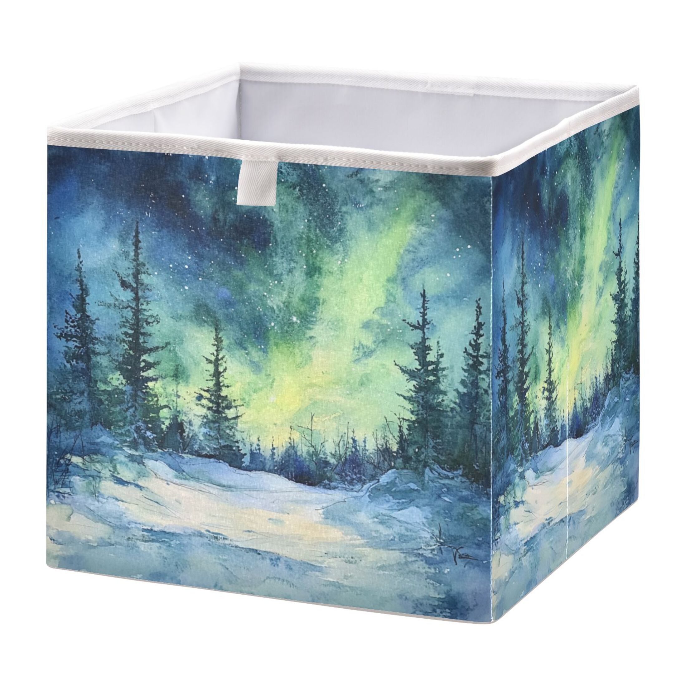 Cabinet Storage Basket 11.02x11.02x11.02 Inches Storage Box Foldable ...