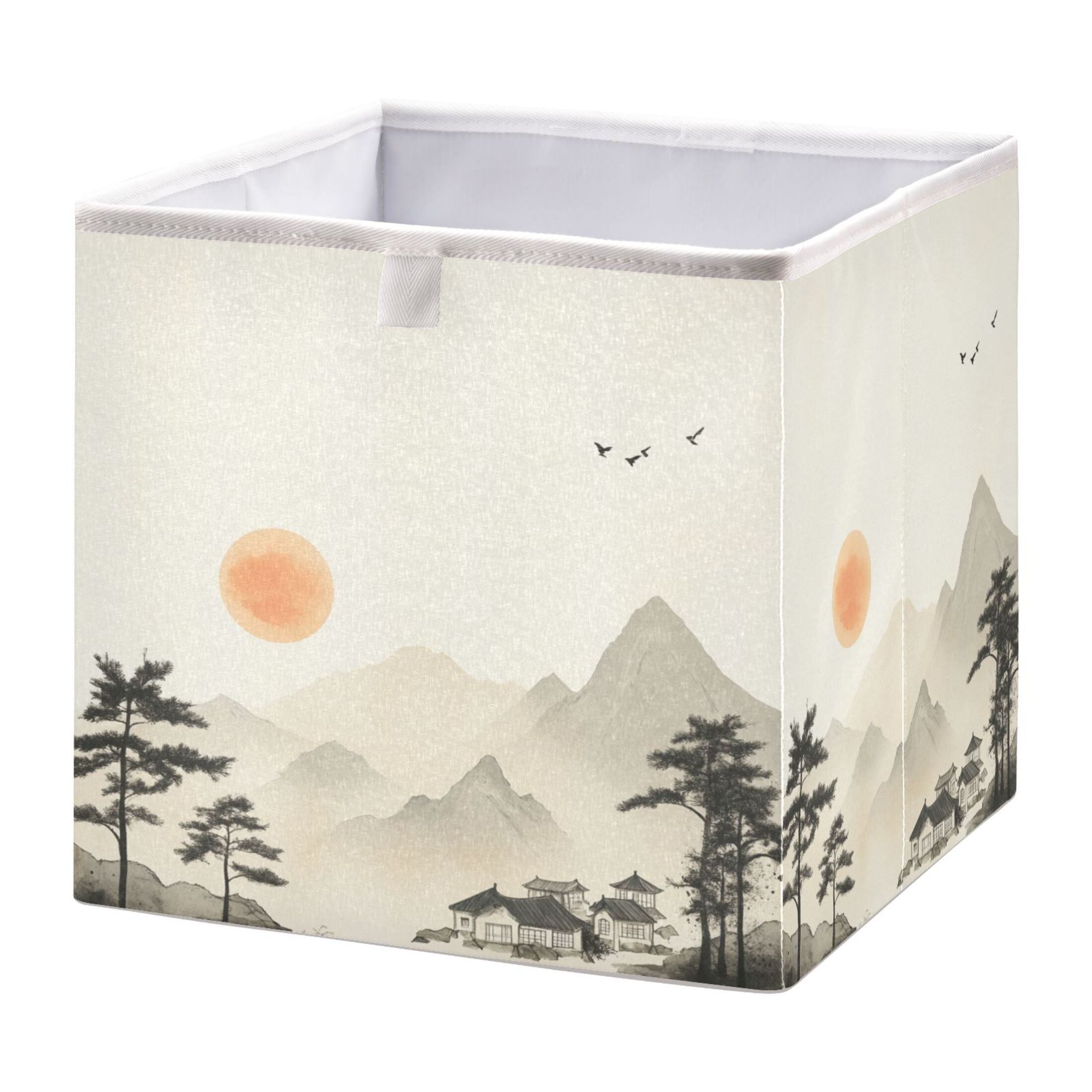 Cabinet Storage Basket 11.02x11.02x11.02 Inches Storage Box Foldable ...
