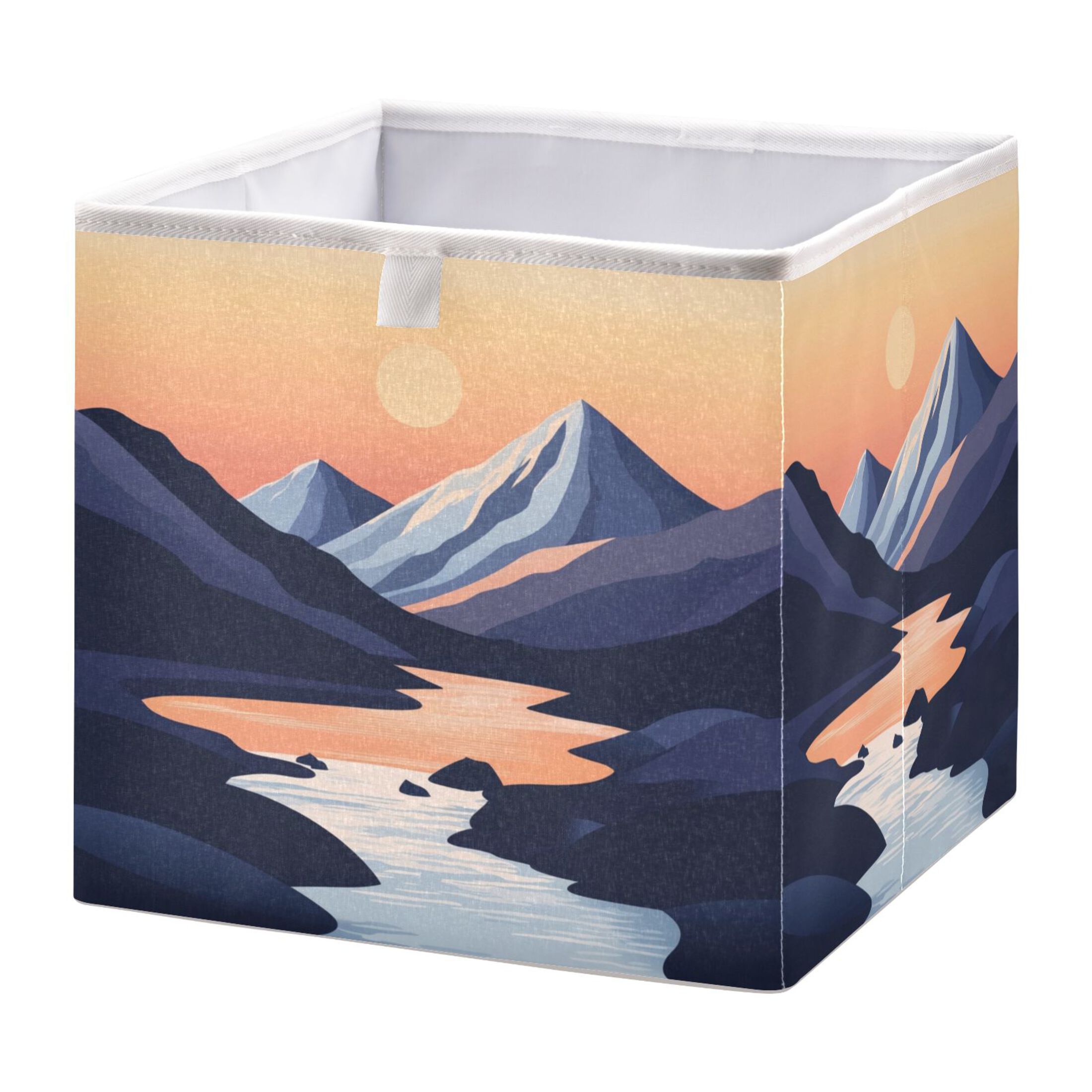 Cabinet Storage Basket 11.02x11.02x11.02 Inches Storage Box Foldable ...
