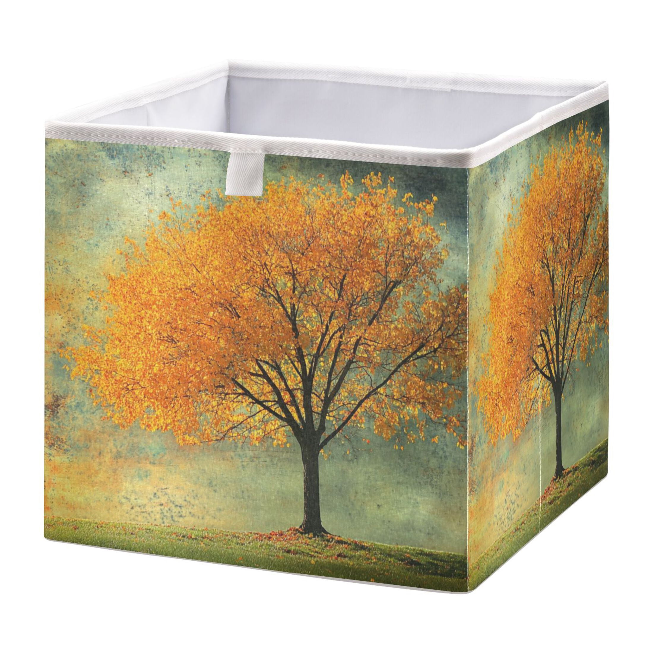 Cabinet Storage Basket 11.02x11.02x11.02 Inches Storage Box Foldable ...