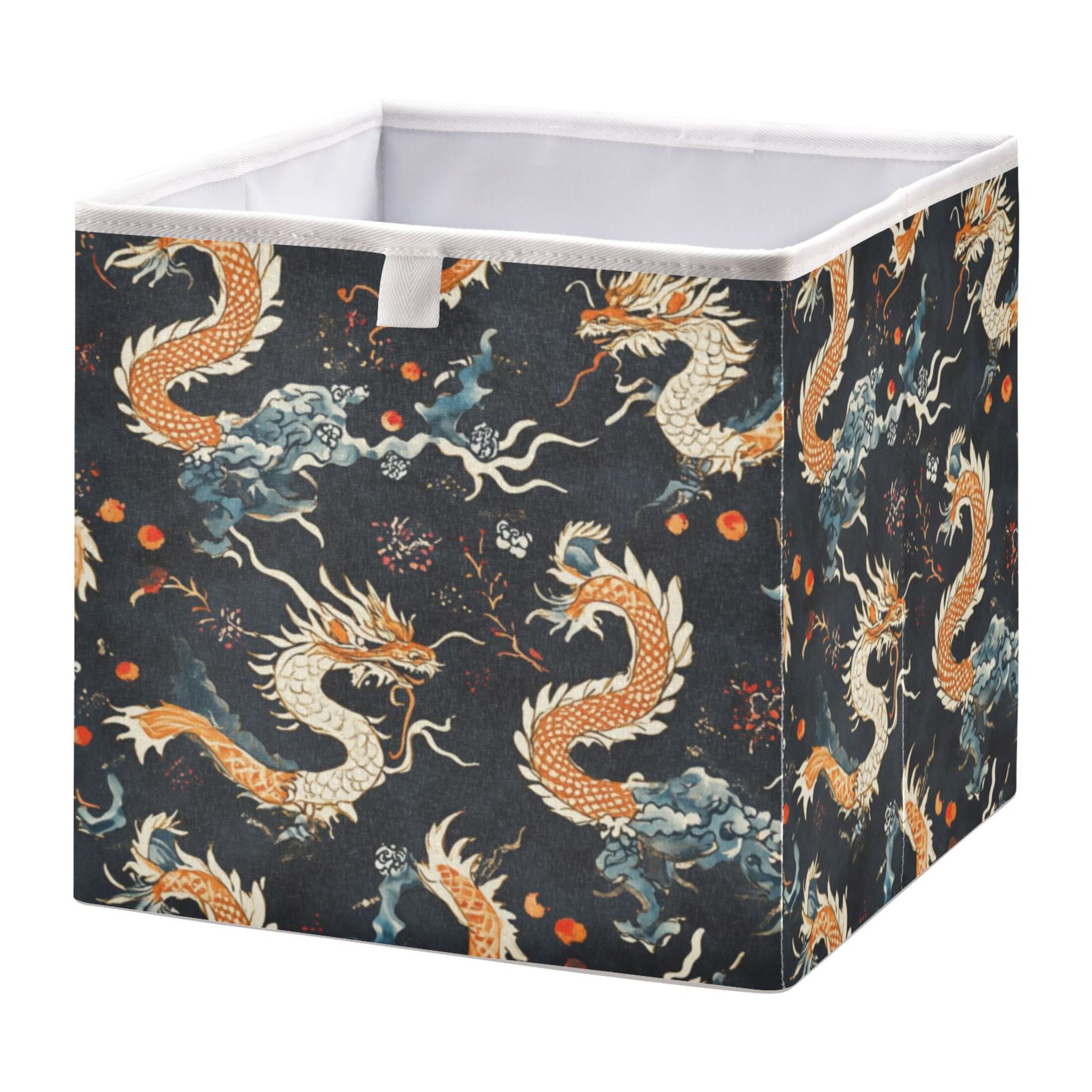 Cabinet Storage Basket 11.02x11.02x11.02 Inches Storage Box Foldable ...