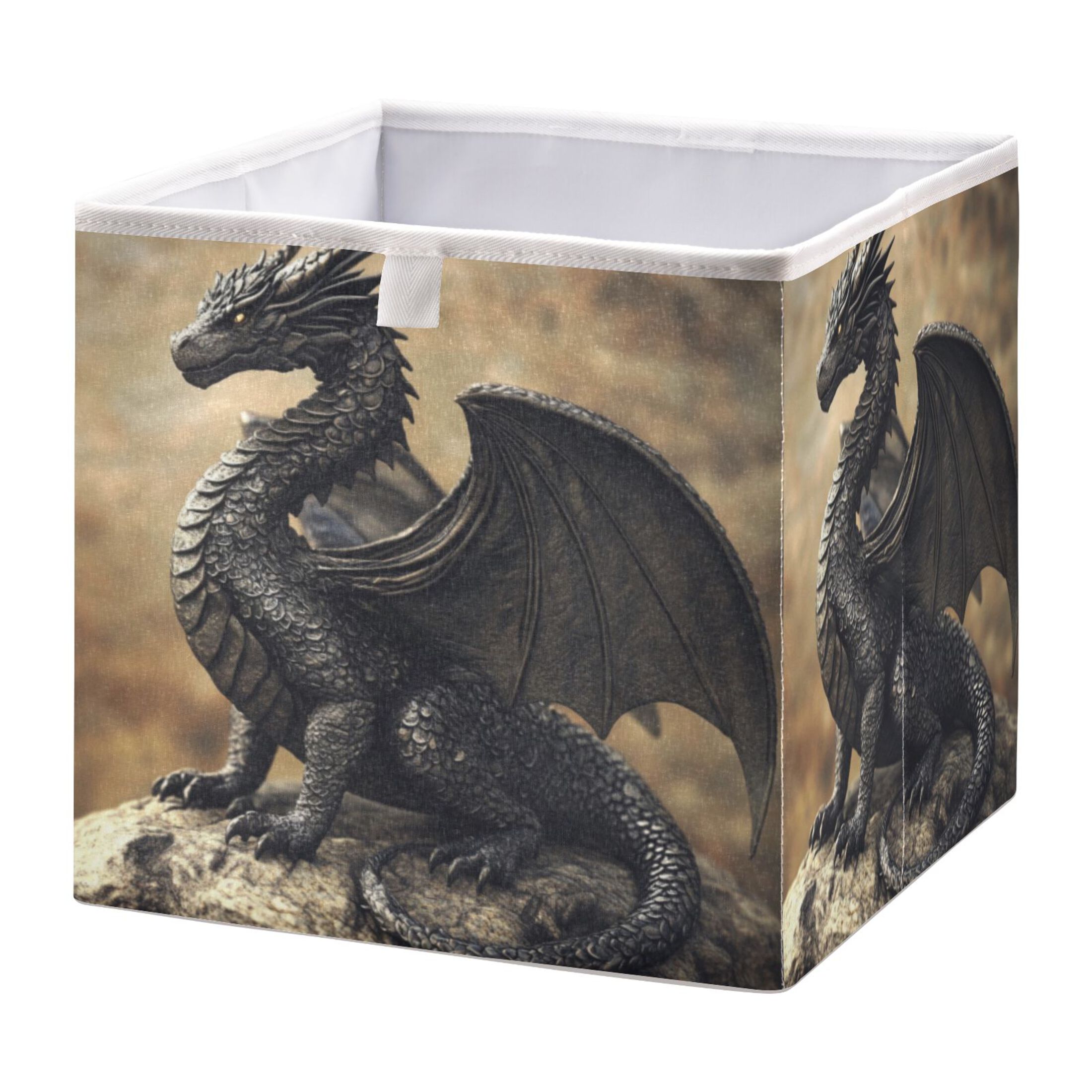 Cabinet Storage Basket 11.02x11.02x11.02 Inches Storage Box Foldable ...