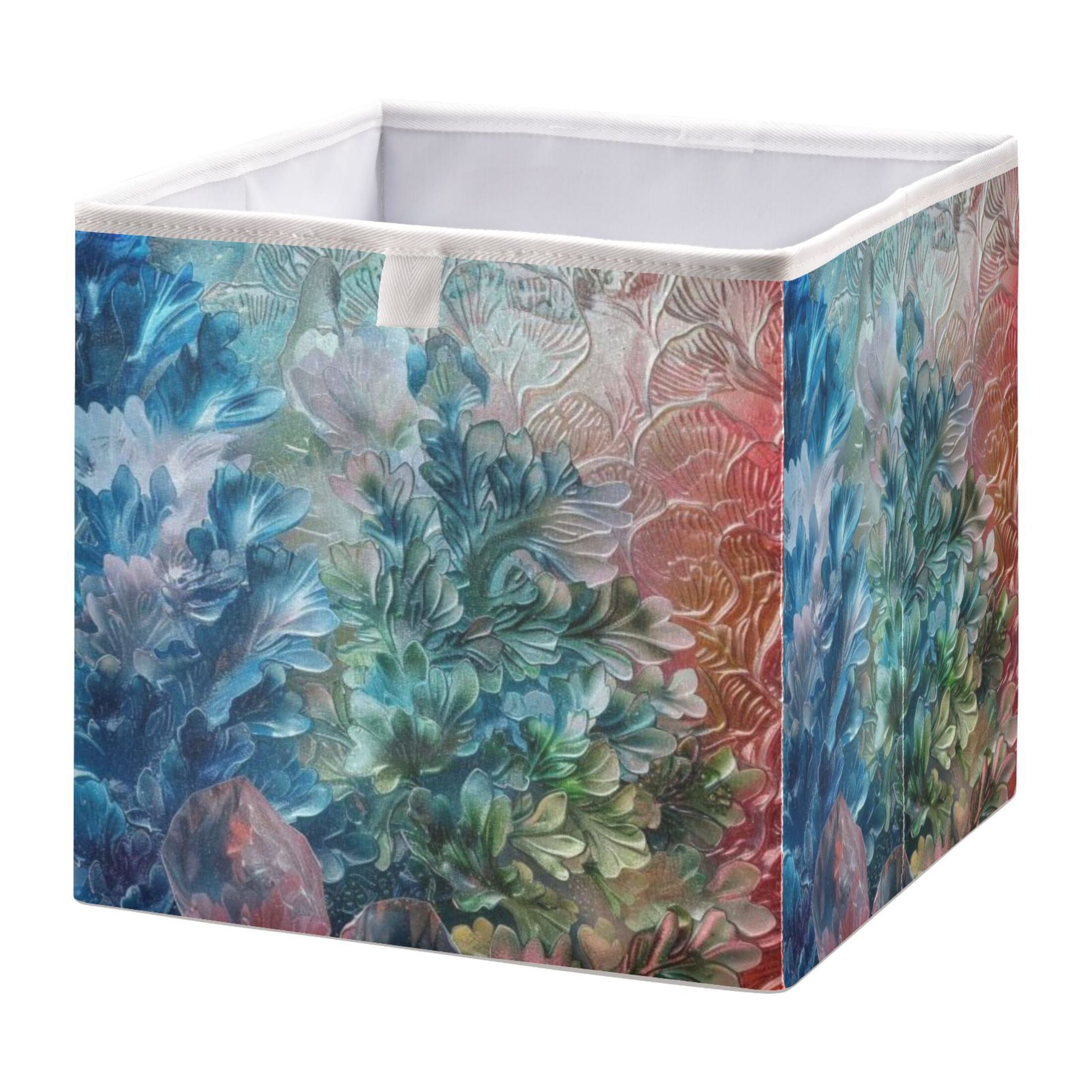 Cabinet Storage Basket 11.02x11.02x11.02 Inches Storage Box Foldable ...