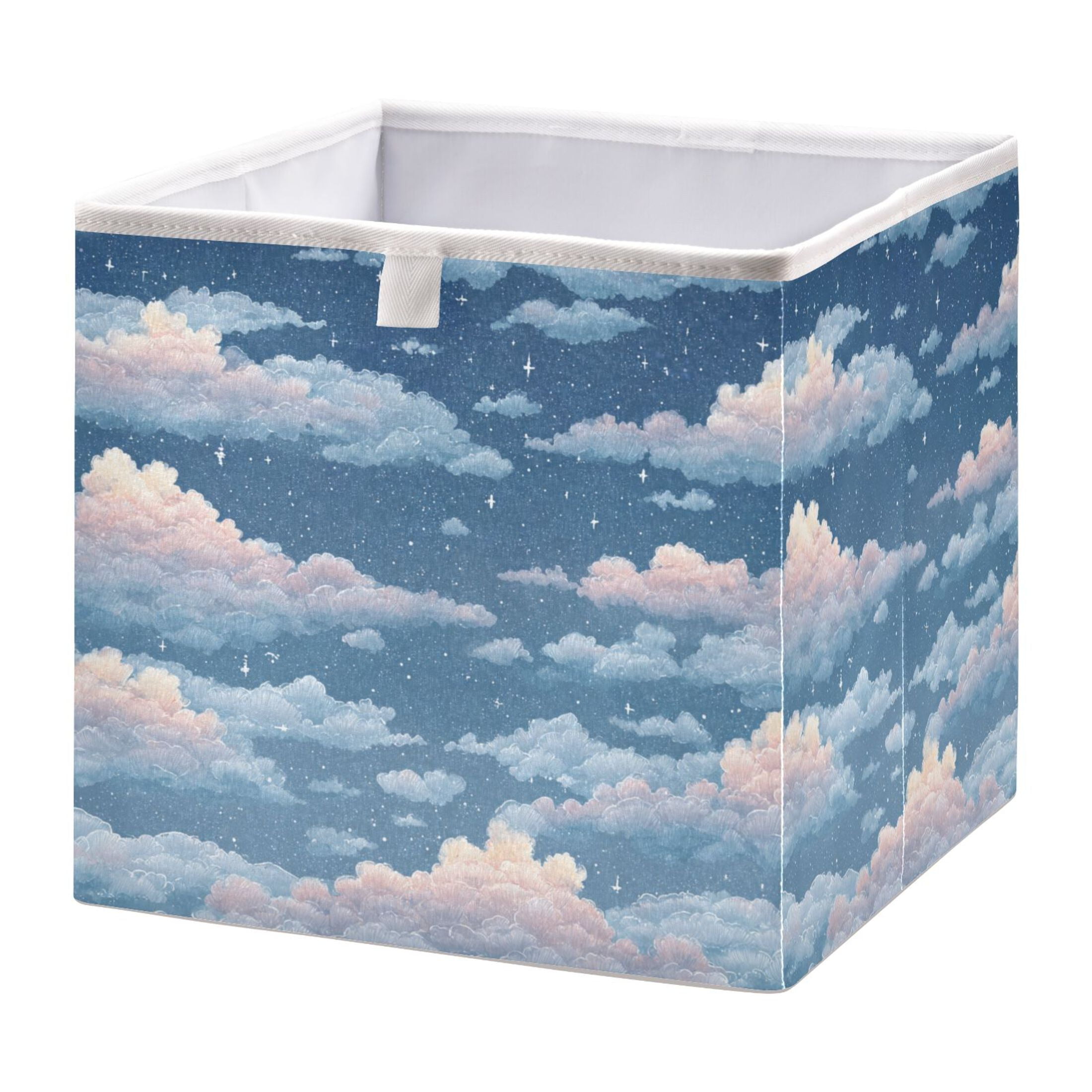 Cabinet Storage Basket 11.02x11.02x11.02 Inches Storage Box Foldable ...