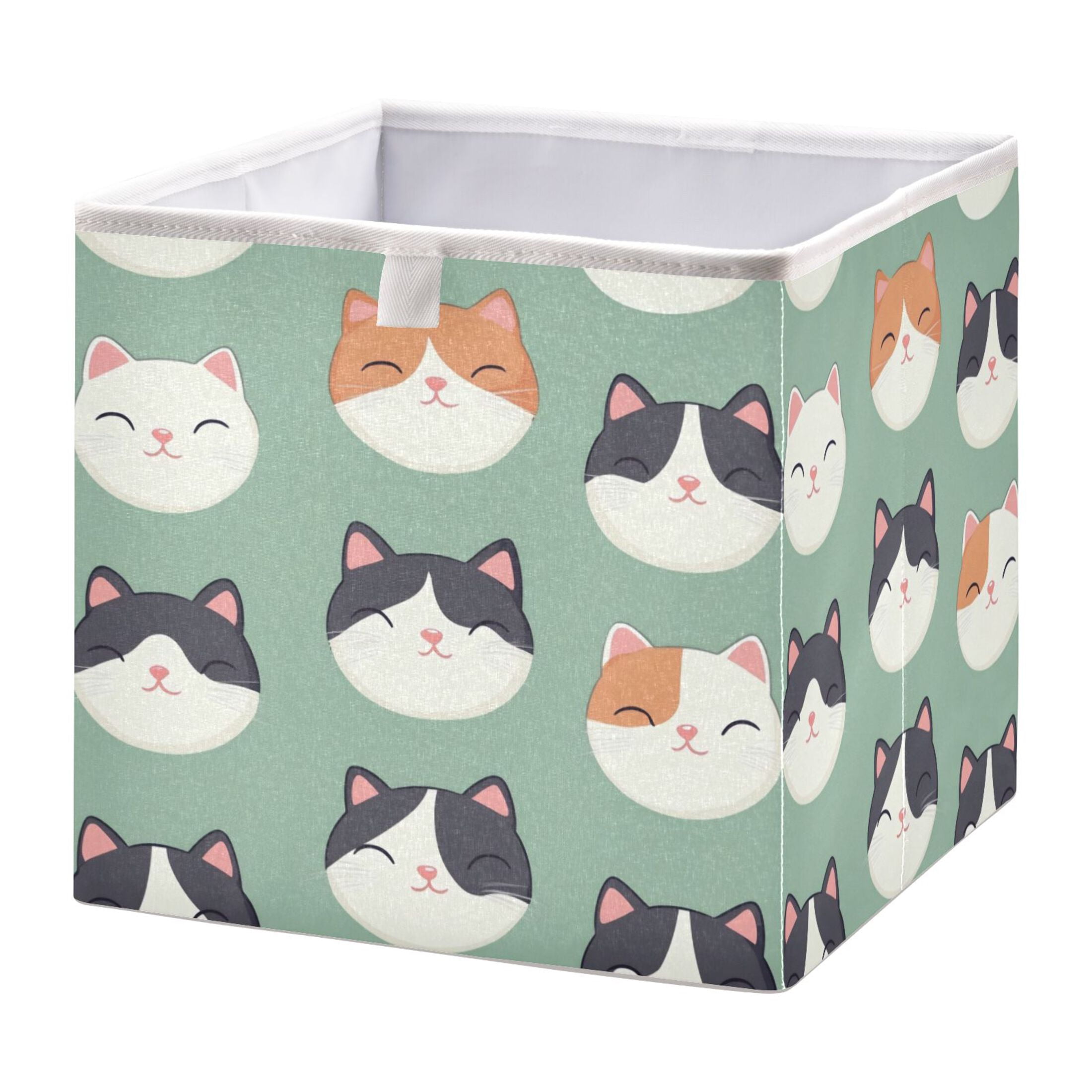 Cabinet Storage Basket 11.02x11.02x11.02 Inches Storage Box Foldable ...
