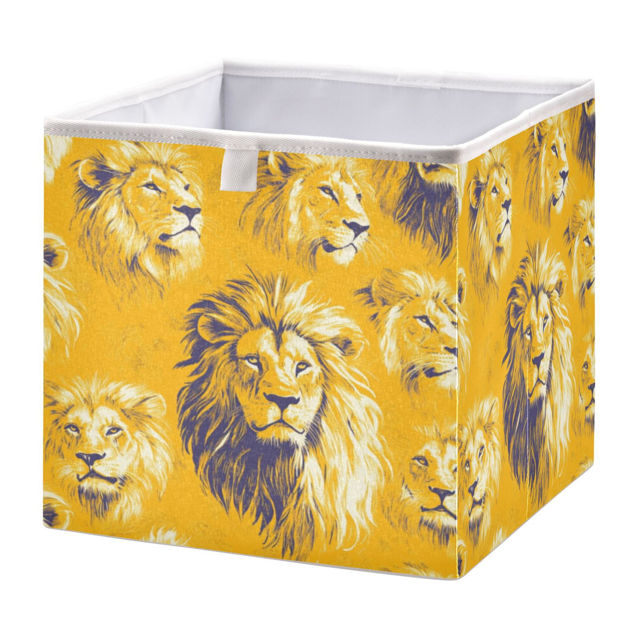 Cabinet Storage Basket 11.02x11.02x11.02 Inches Storage Box Foldable ...