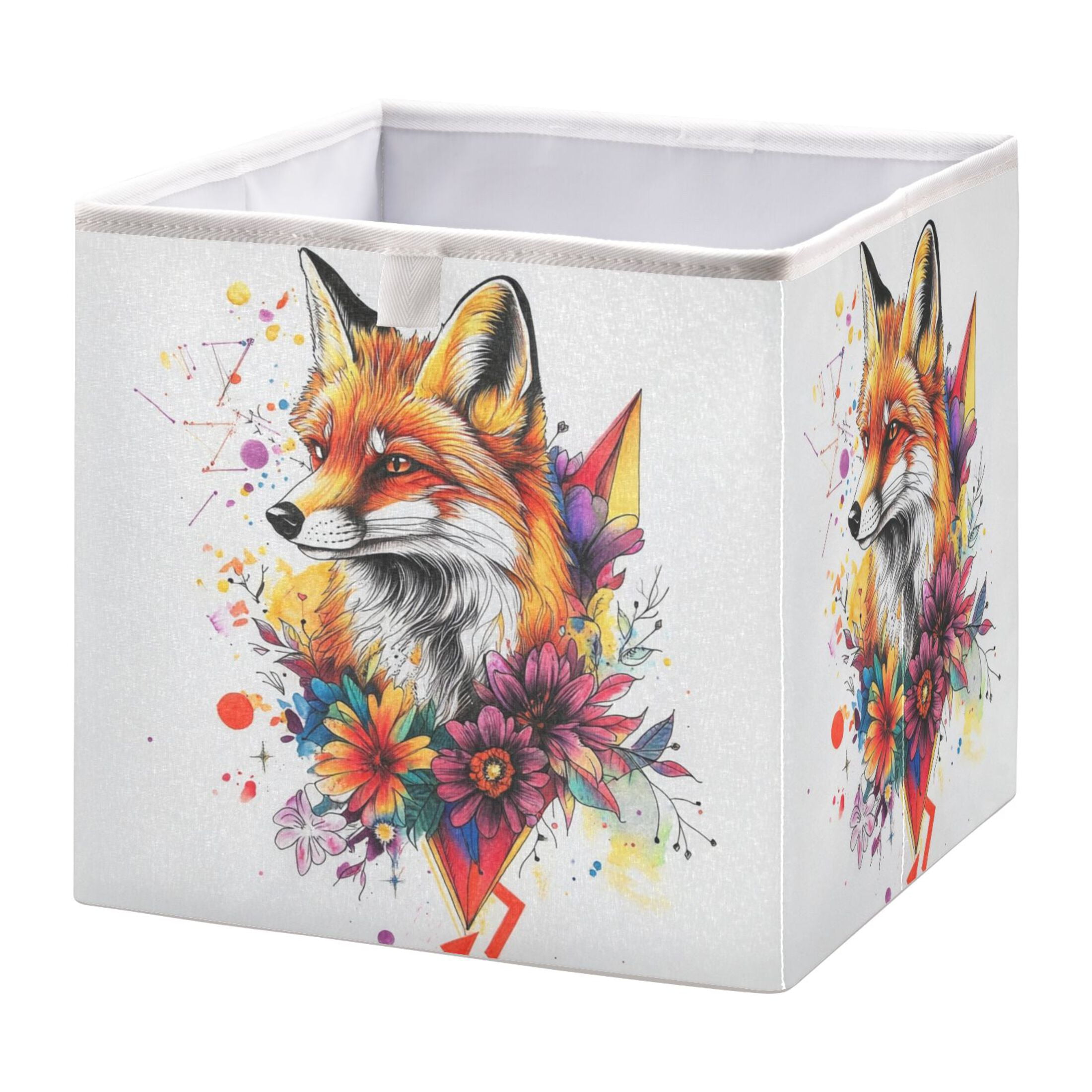 Cabinet Storage Basket 11.02x11.02x11.02 Inches Storage Box Foldable ...