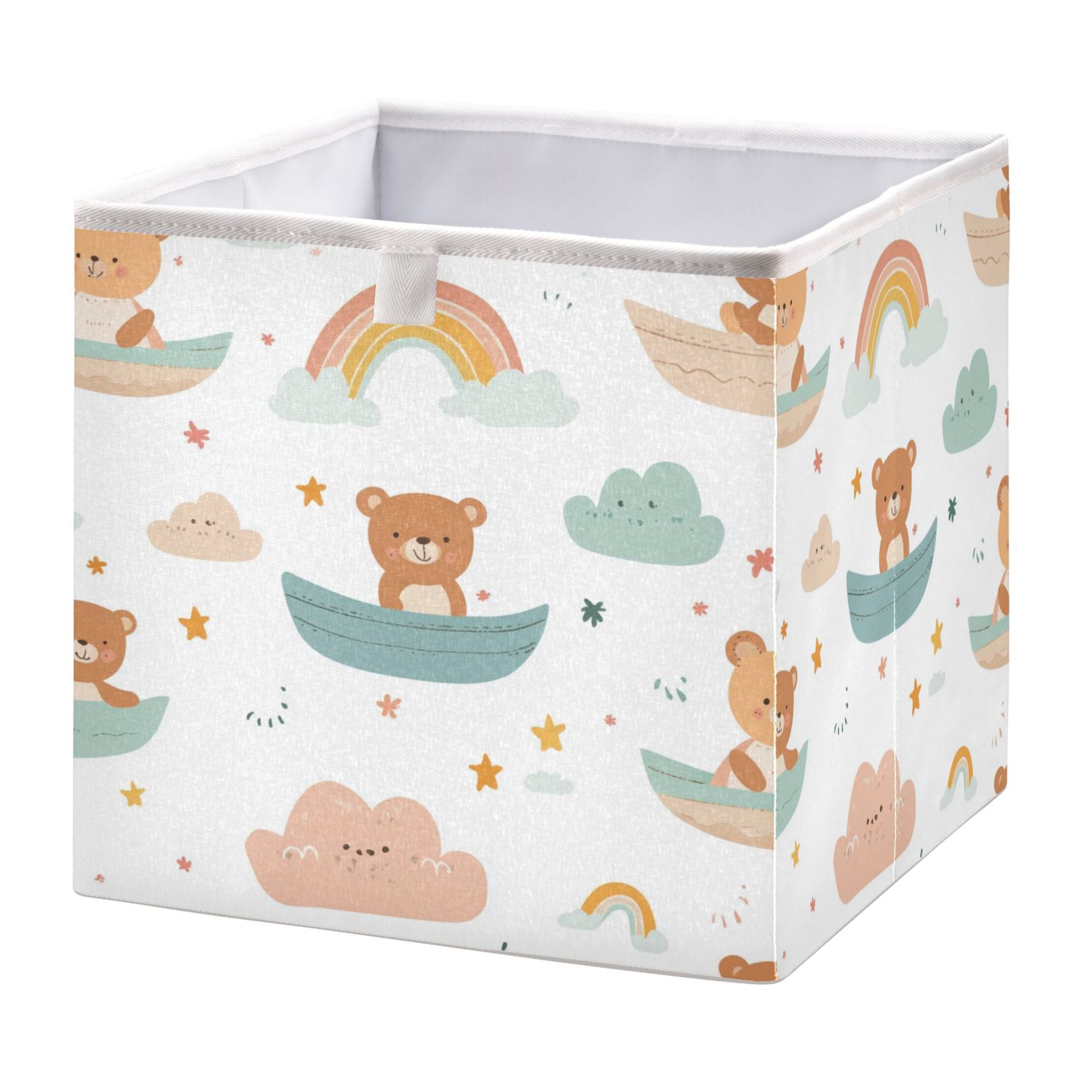 Cabinet Storage Basket 11.02x11.02x11.02 Inches Storage Box Foldable ...