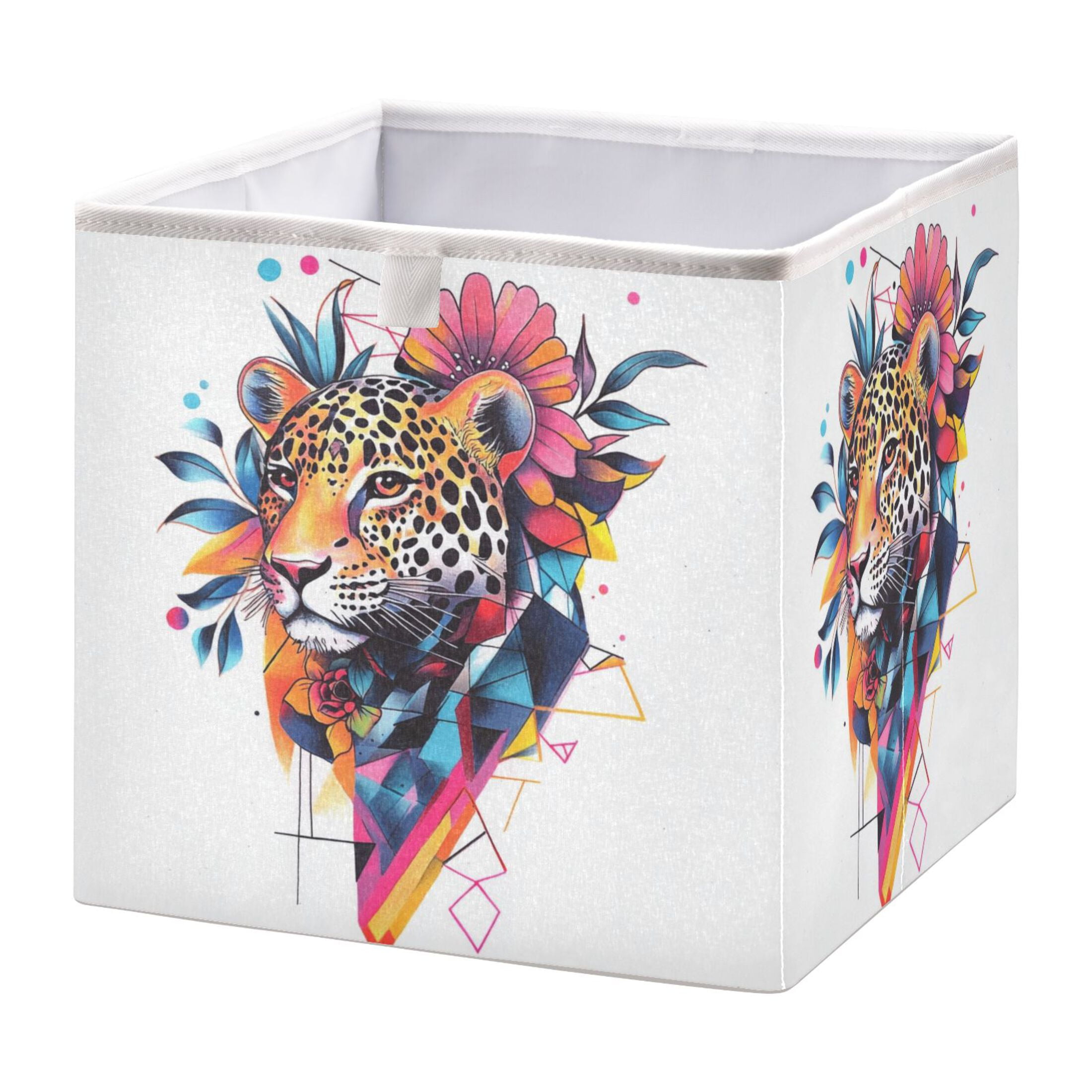 Cabinet Storage Basket 11.02x11.02x11.02 Inches Storage Box Foldable ...